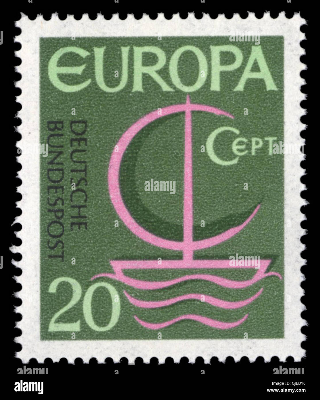 The DBP 1966 519 Europa stamp is part of the European collaboration ...