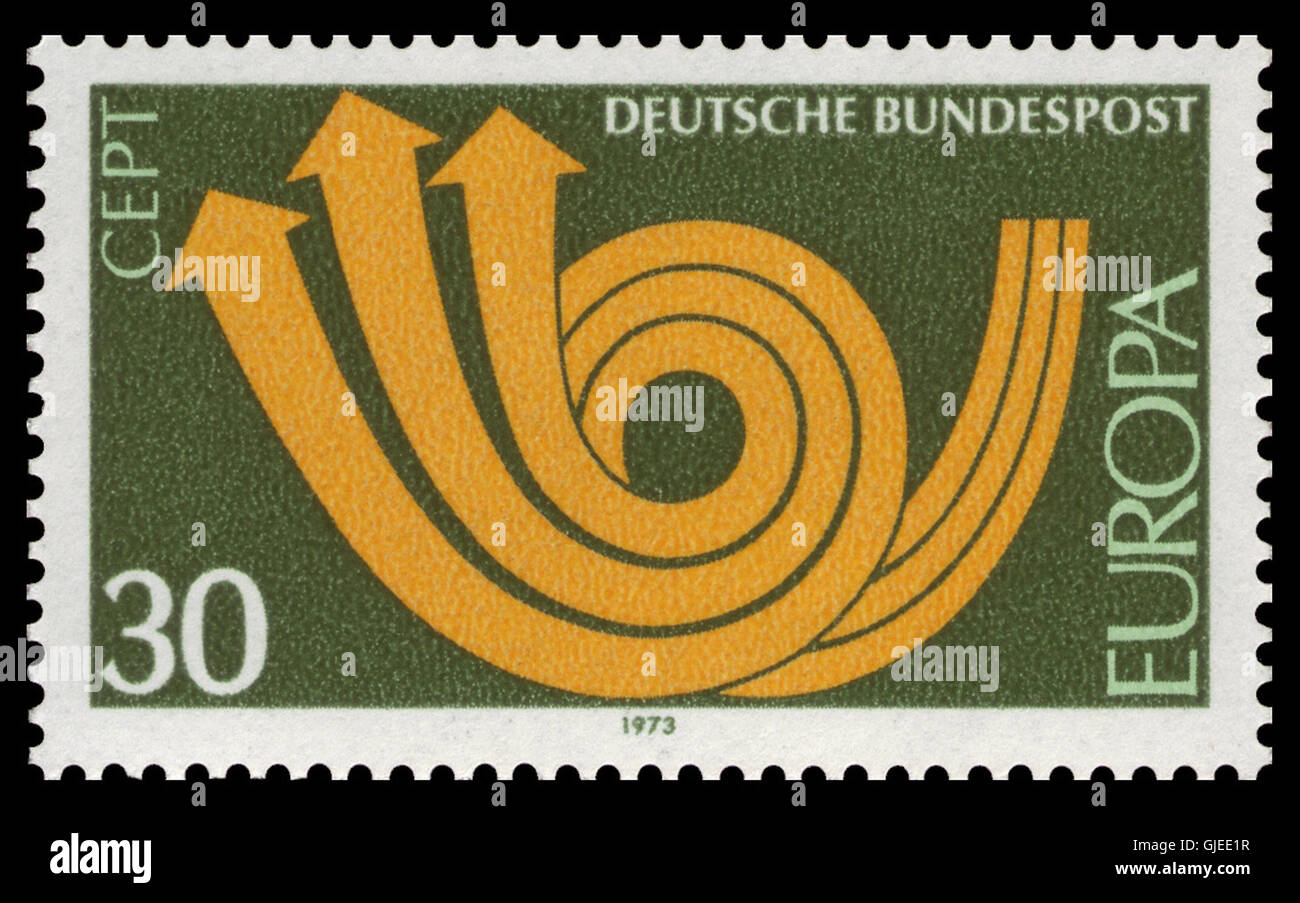 The 1973 DBP 768 Europa stamp is part of the Europa series, issued by ...