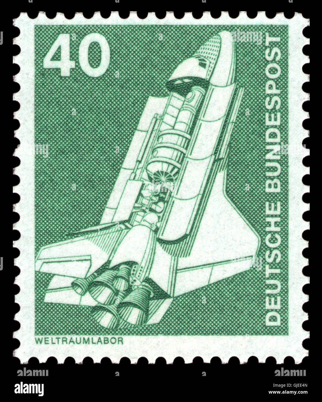 The 1975 DBP 850 Industrie und Technik stamp commemorates advancements ...