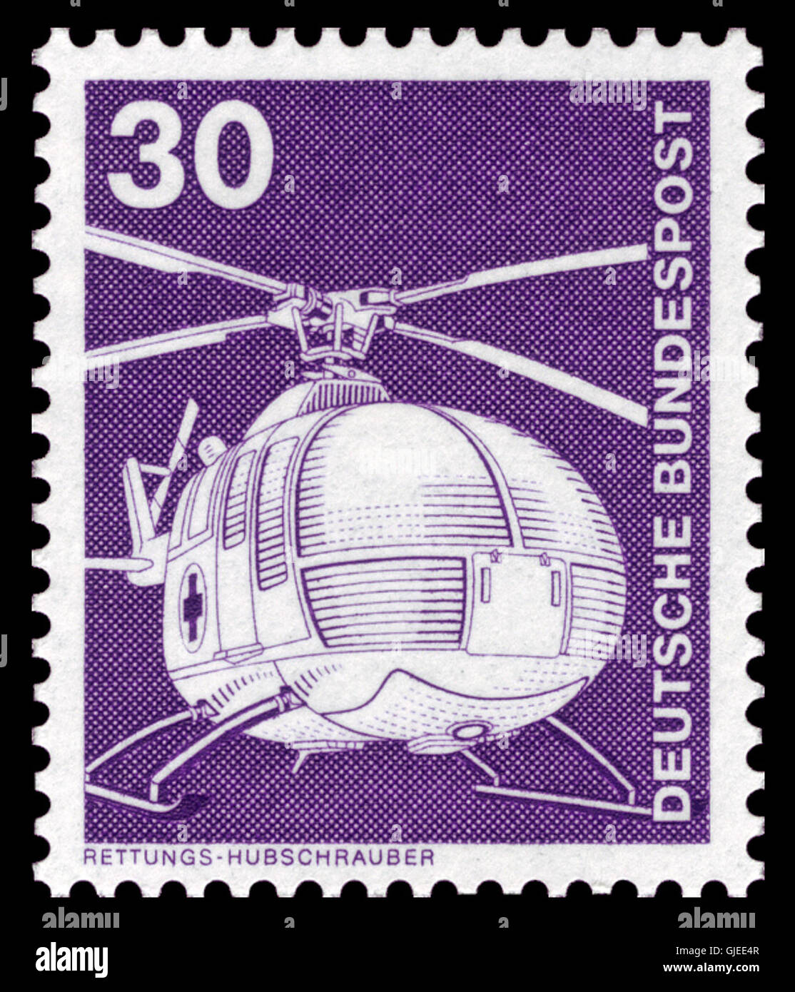 The 1975 DBP 849 stamp features themes of industrial and technical ...