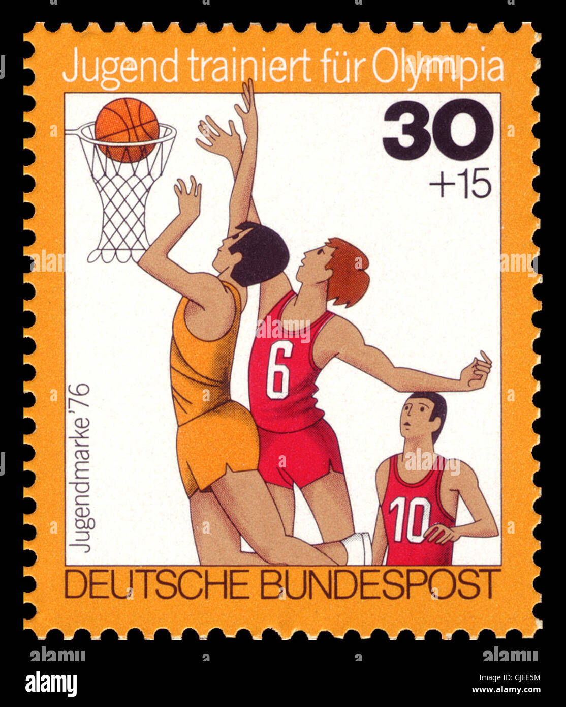 The 1976 DBP stamp 882 commemorates the Olympic Games, specifically ...