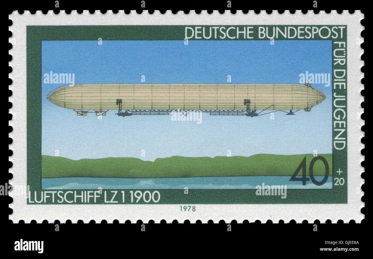 The 1978 DBP 965 Jugend Luftfahrt stamp commemorates youth involvement ...