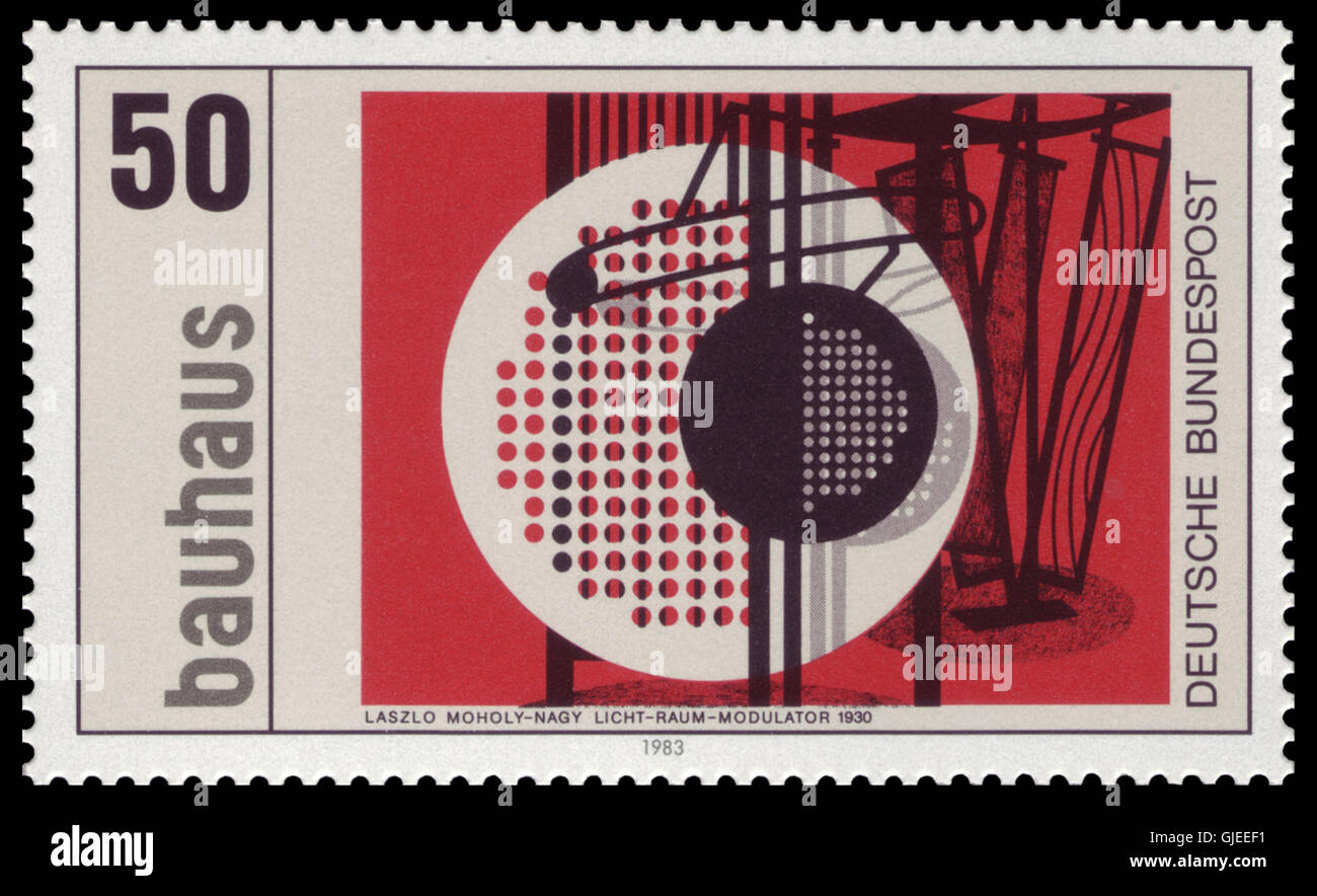 The 1983 DBP 1164 Bauhaus stamp commemorates the influential Bauhaus ...