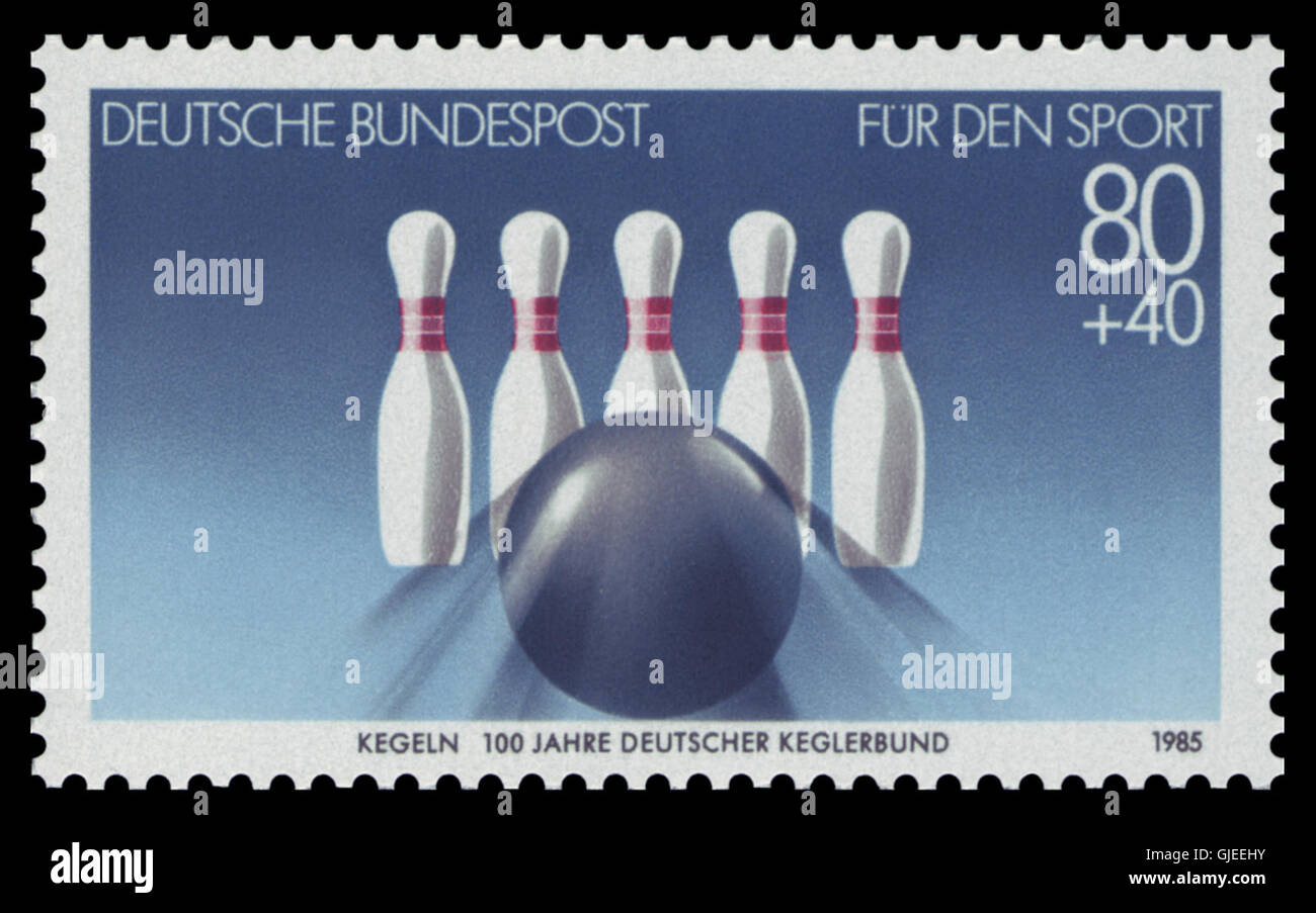 The DBP 1985 1238 stamp was issued to support the Sporthilfe (Sports ...