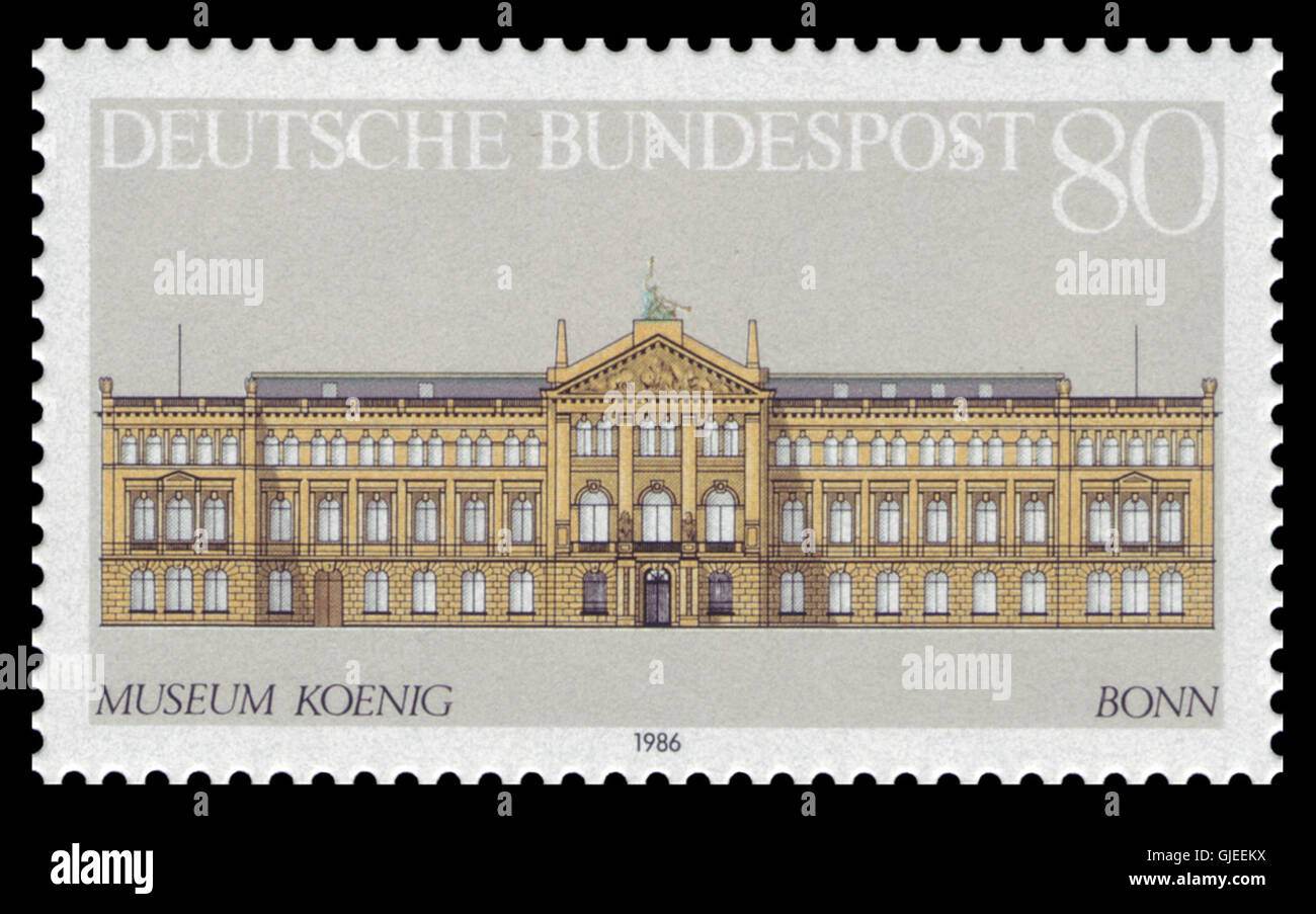 Issued by Deutsche Bundespost in 1986, stamp number 1288 honors Museum ...