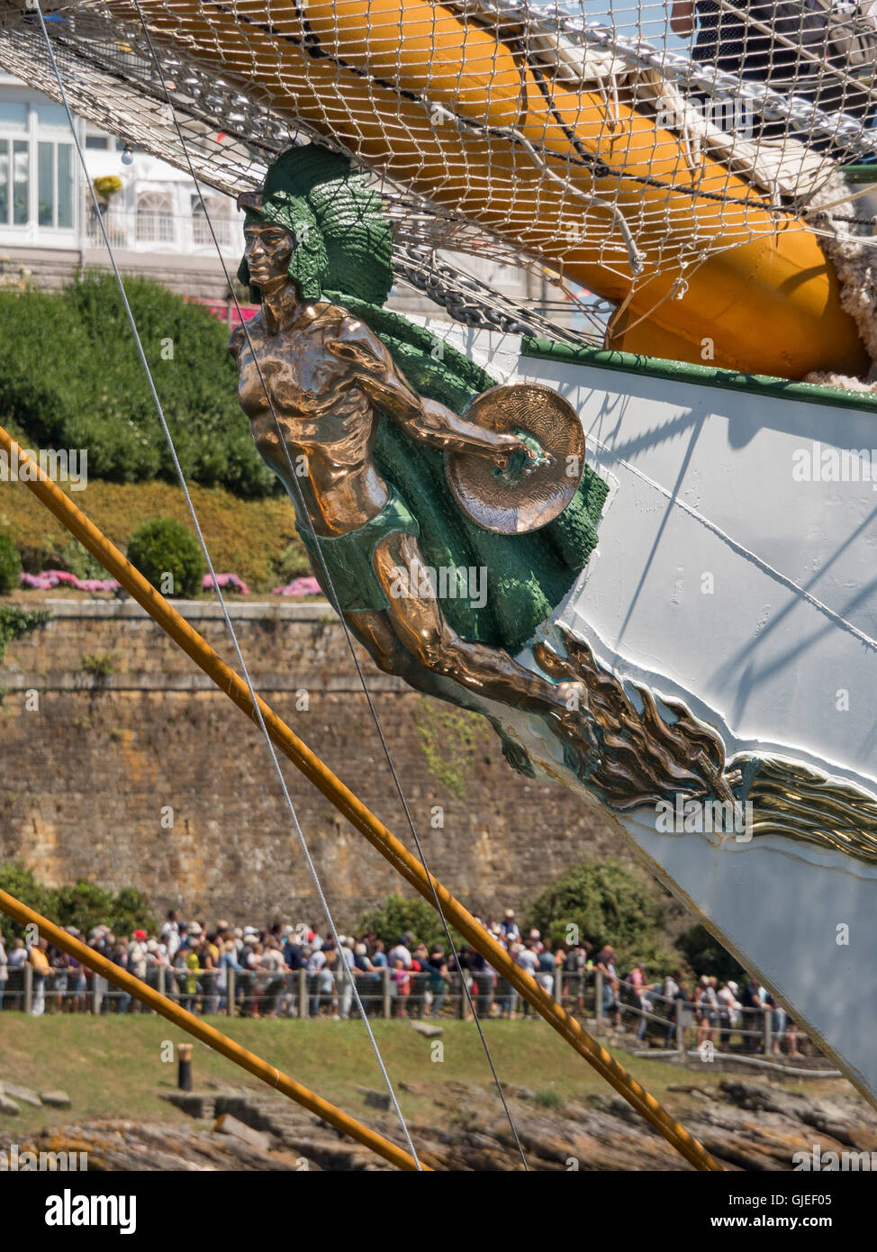 The figurehead of the Mexican frigate Cuauhtémoc Stock Photo - Alamy