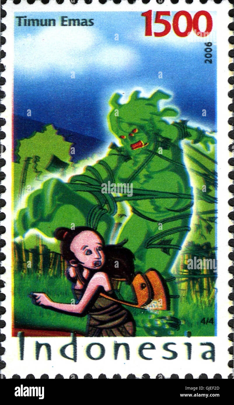 The Stamps of Indonesia 004-06 series, issued by the Indonesian postal ...