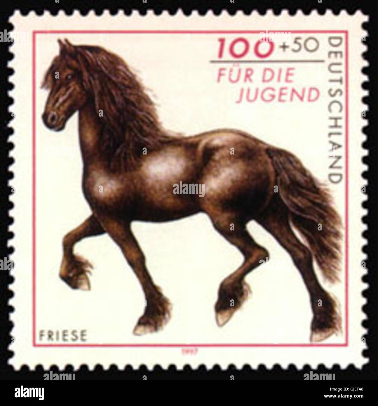 The 1997 DPAG Jugend-Friese stamp was issued by Deutsche Post AG as ...