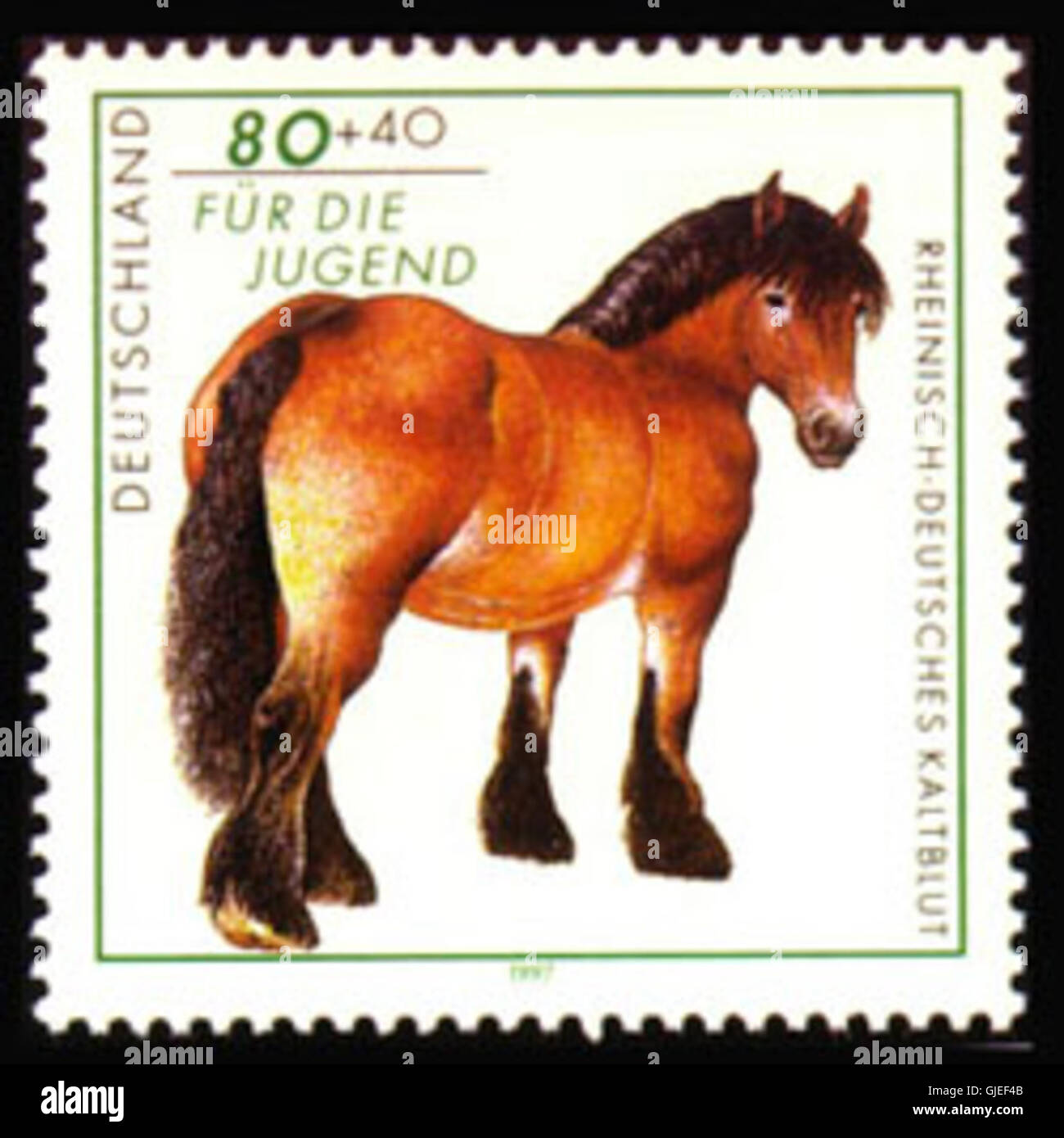 The 1997 DPAG Youth Series stamp features the Rheinisch-Deutsches ...