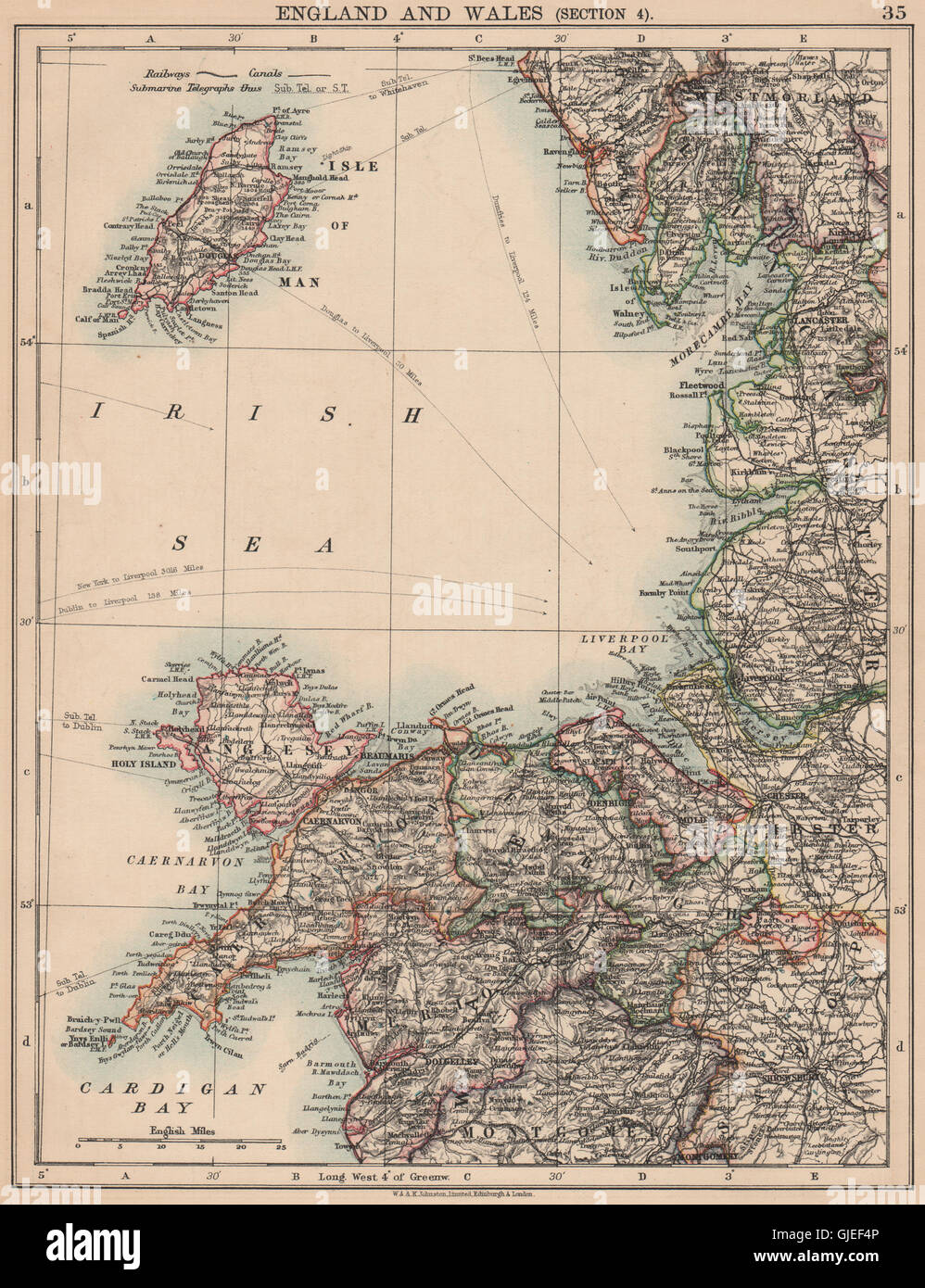 Morecambe bay map 20th century hi-res stock photography and images - Alamy