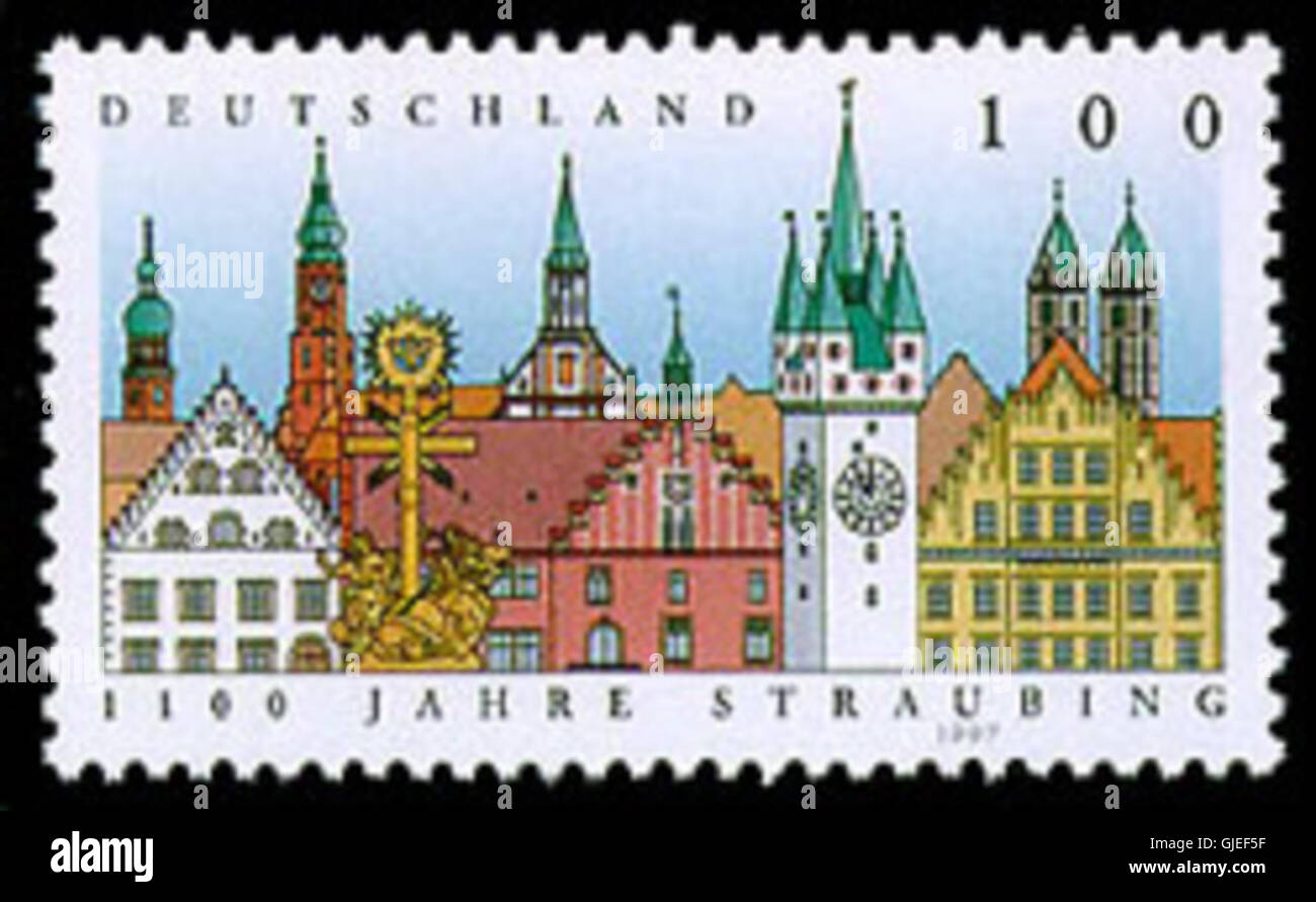 The DPAG 1997 Straubing stamp was issued by Deutsche Post AG to ...
