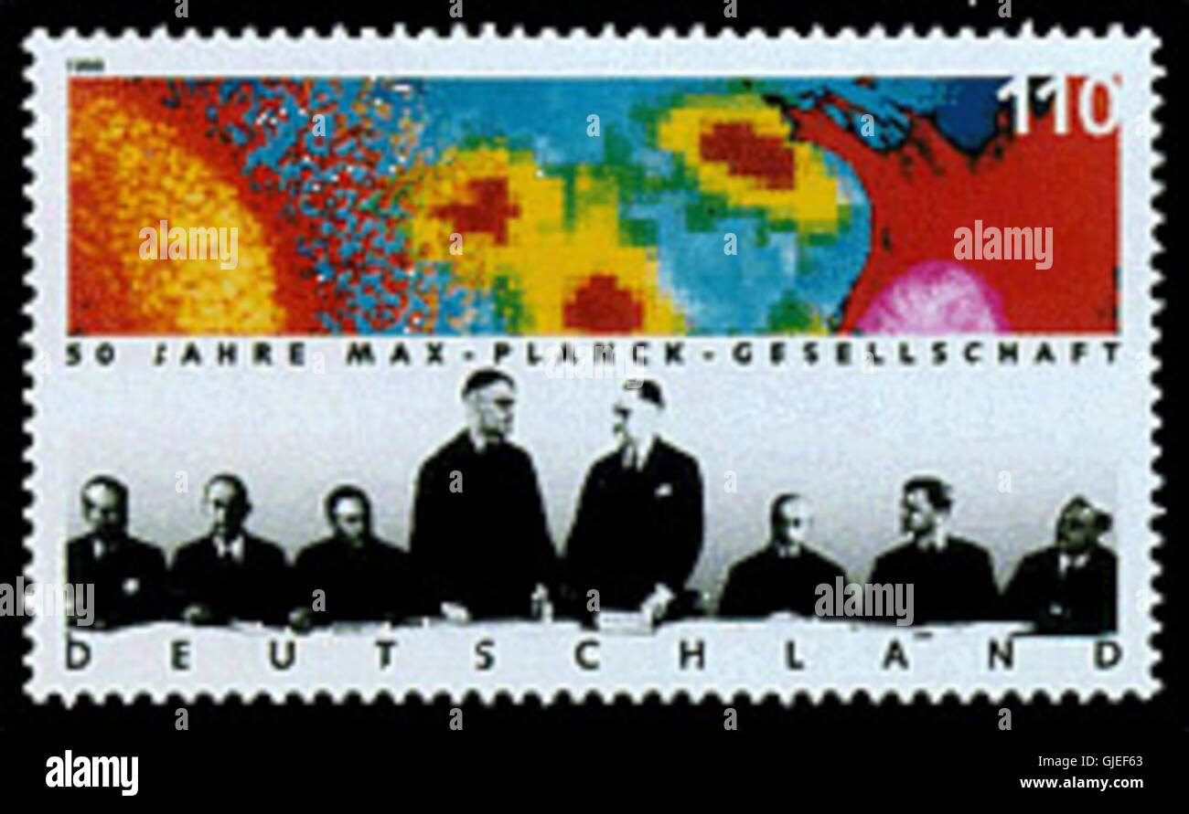 The 1998 DPAG Max-Planck-Gesellschaft stamp commemorates the ...