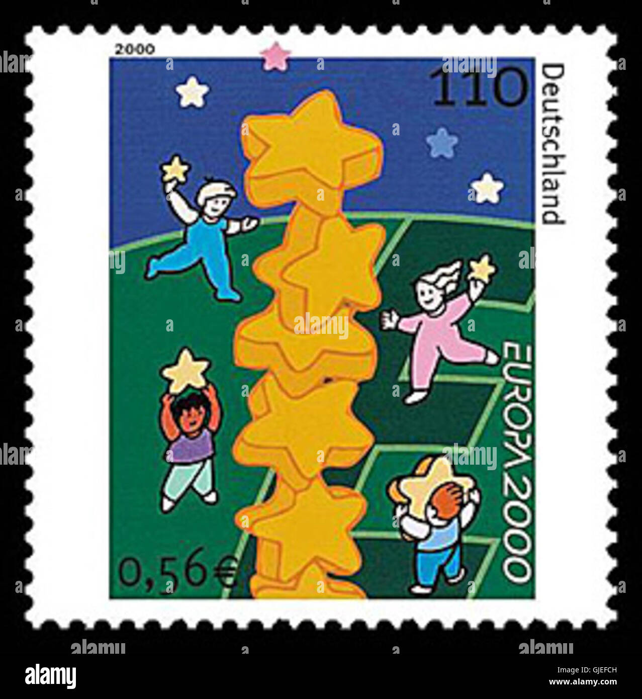 The 2000 MiNr 2113 Europa stamp from Germany is part of the European ...