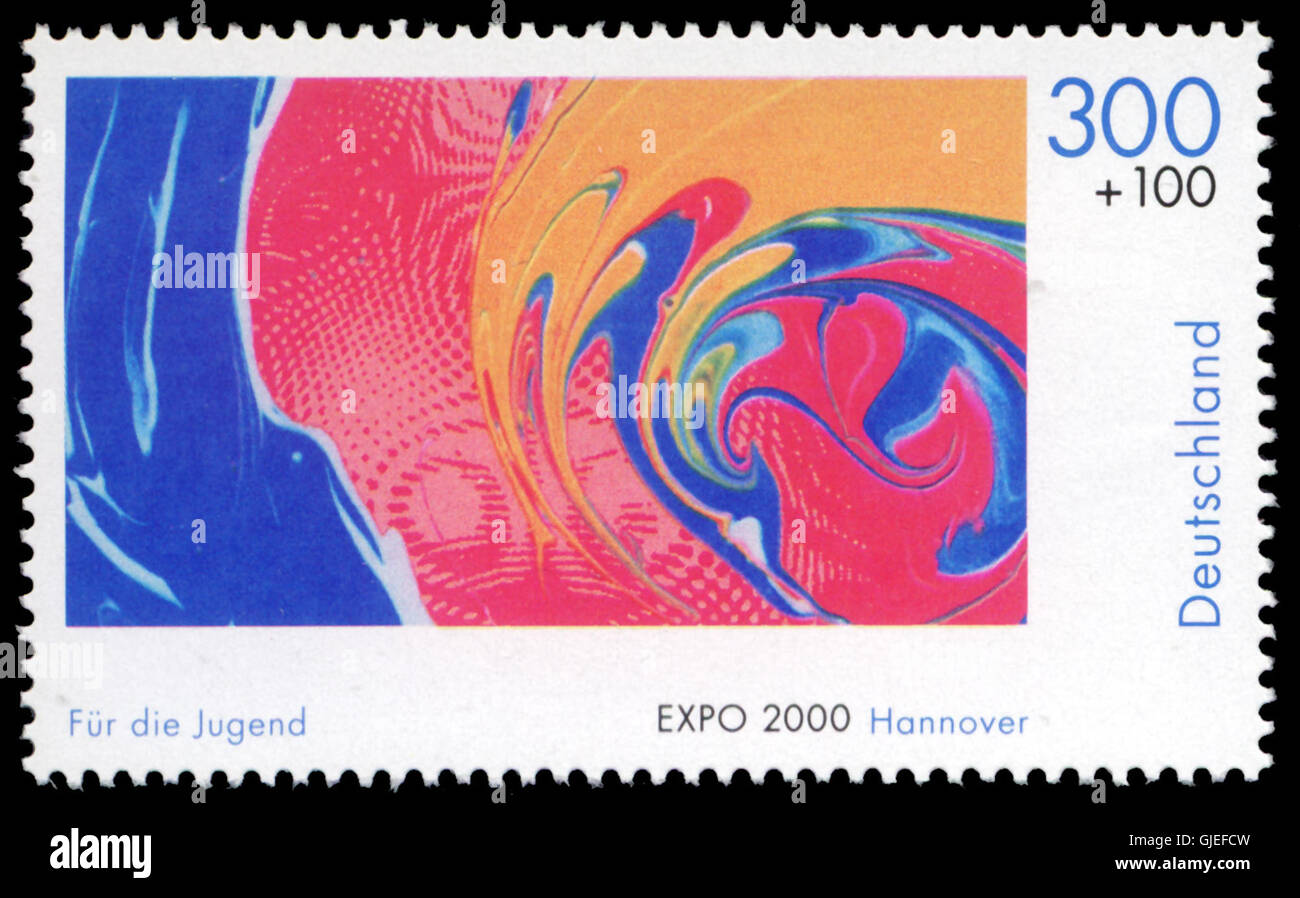 The Germany 2000 MiNr 2122 Jugend Melange stamp features a design ...