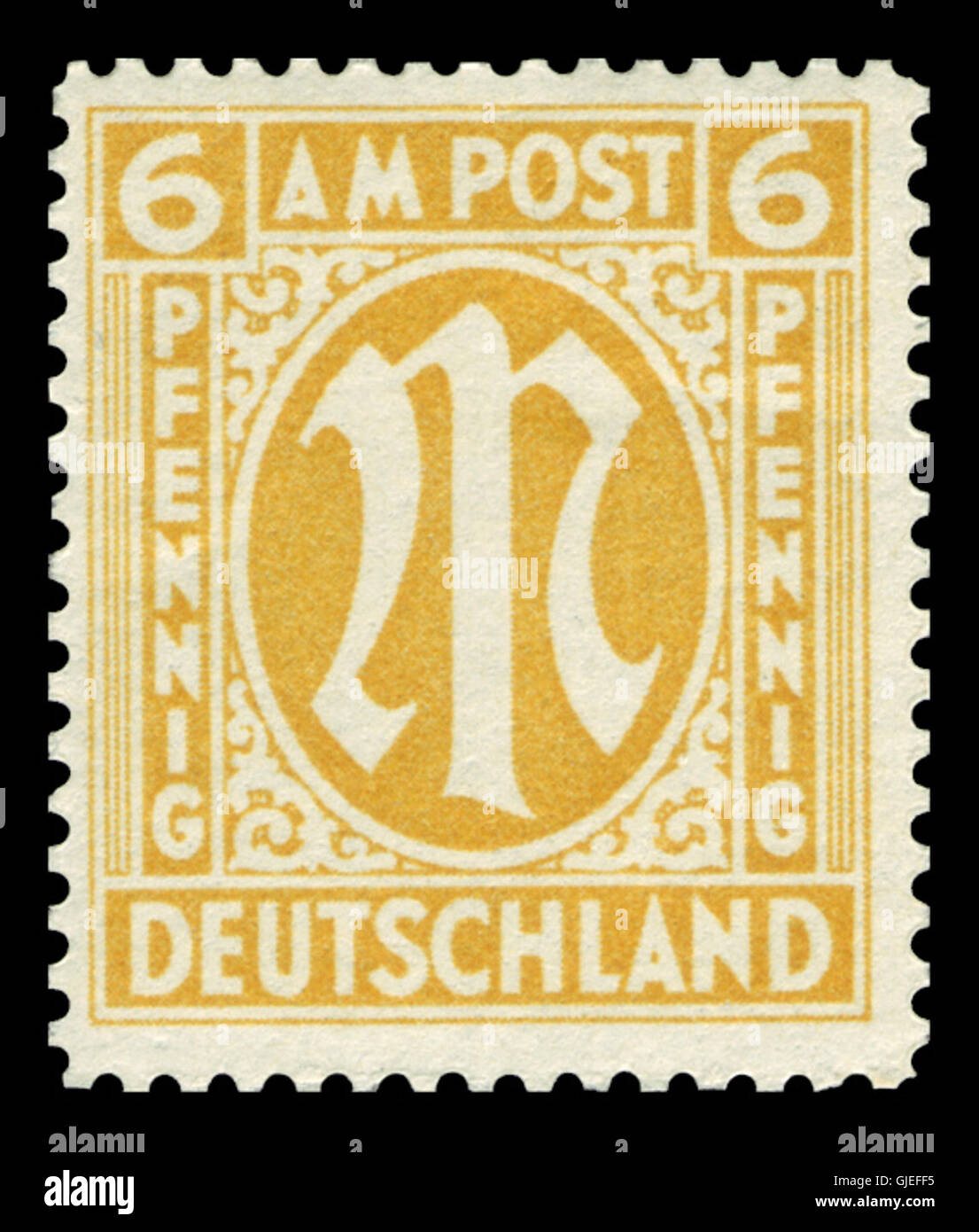 The Bi Zone 1945 13 EN M-Serie stamp was issued during the Allied ...