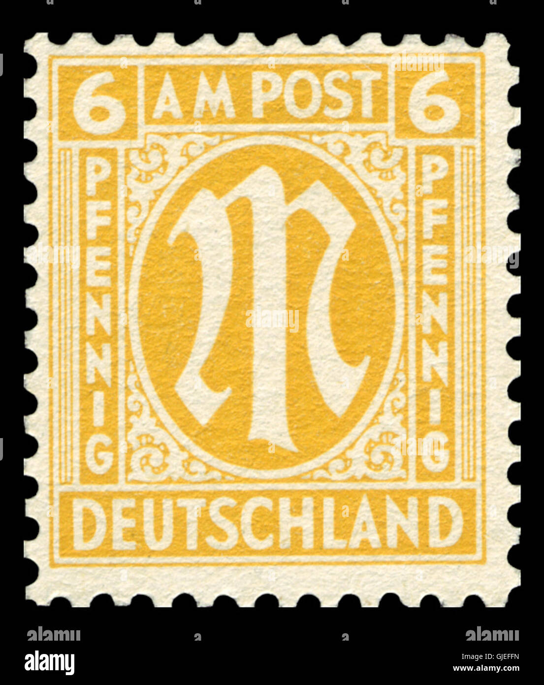This 1945 Bi Zone stamp from the US M-Serie was issued during the ...