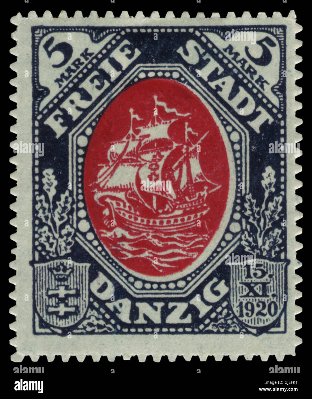 Danzig stamp hi-res stock photography and images - Alamy