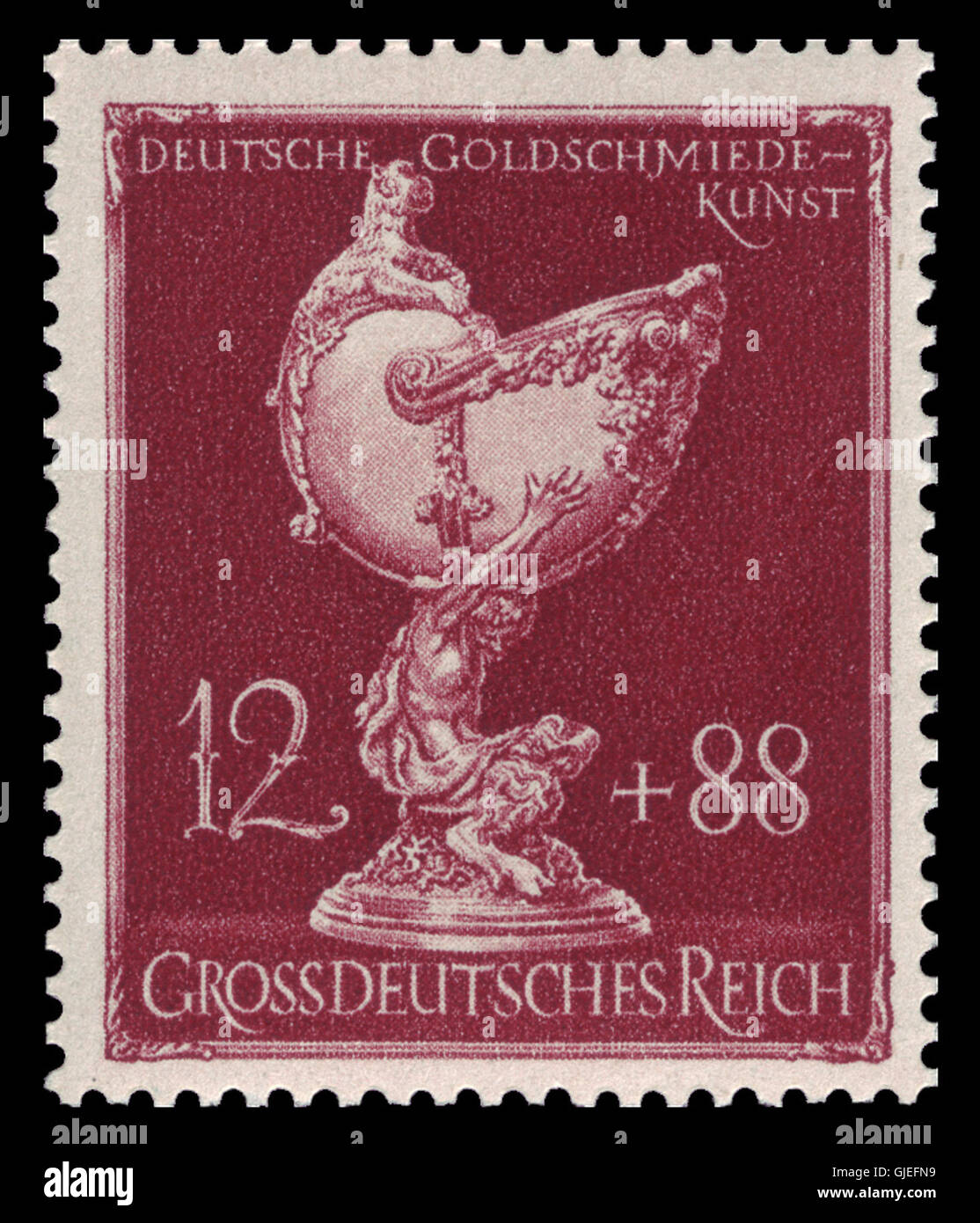 The DR 1944 903 Goldschmiedekunst Nautilusbecher stamp features the ...