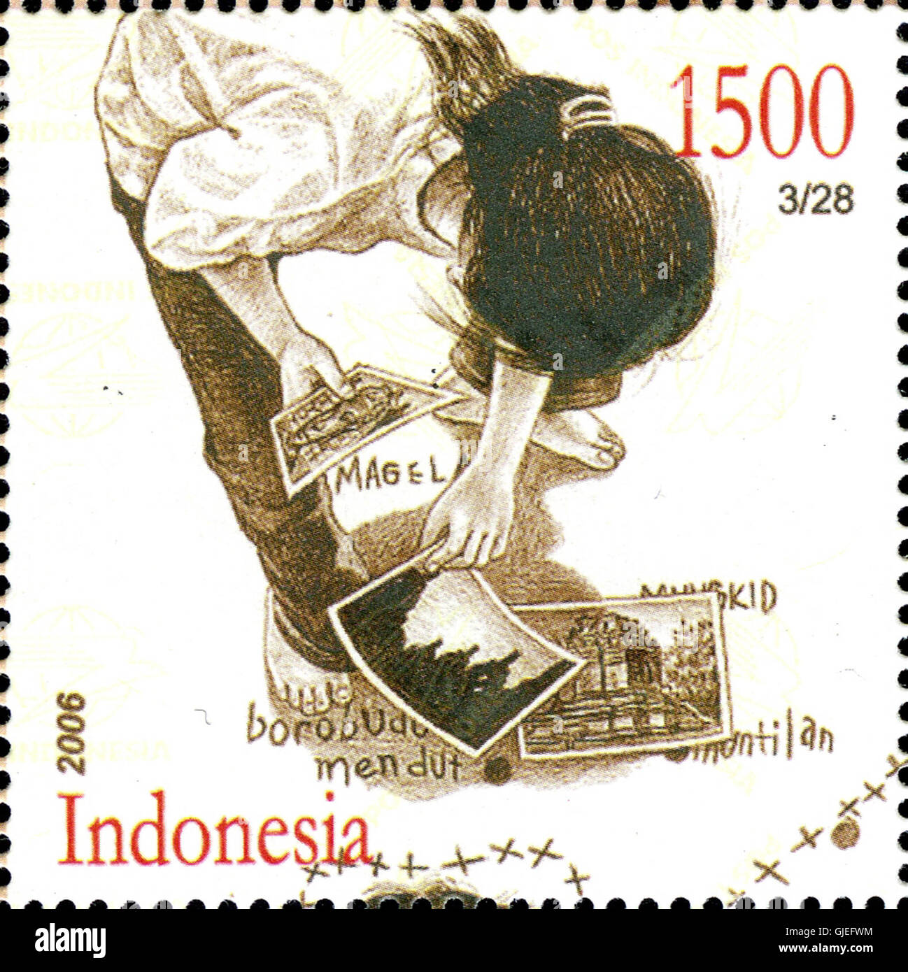 Stamps of Indonesia, 012-06 Stock Photo - Alamy