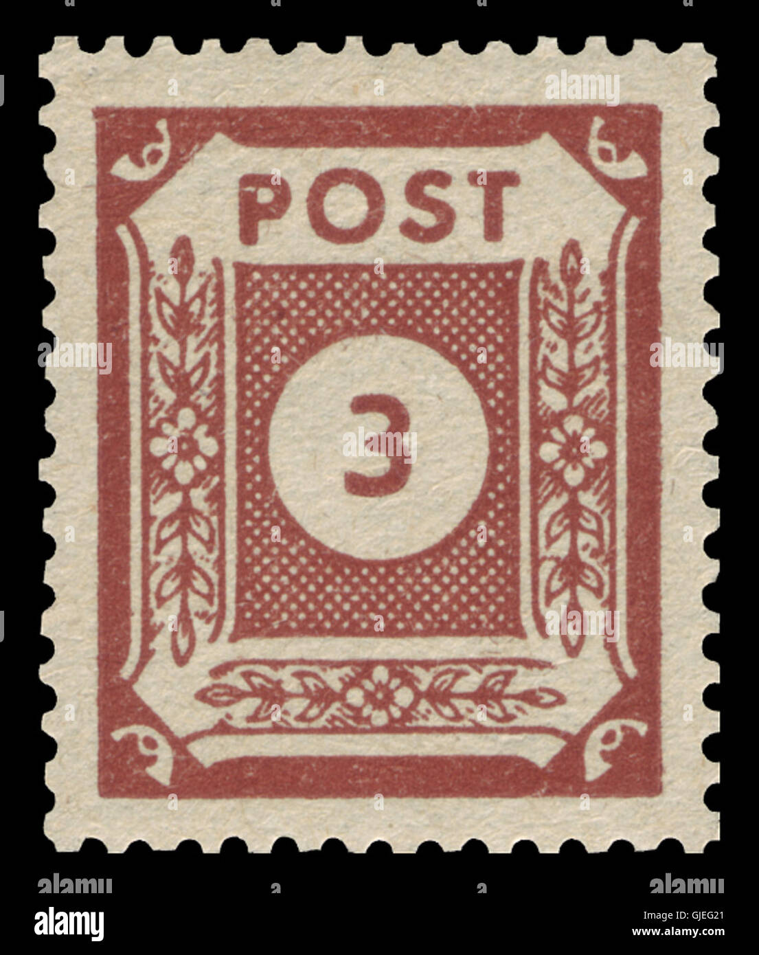 The SBZ Ost-Sachsen 1945 56 Ziffern stamp features a postal mark and is ...