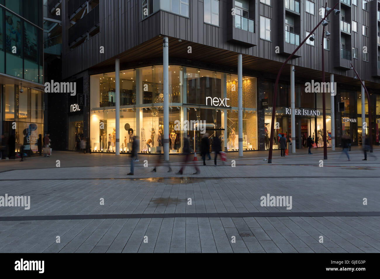 The Next store in the modern shopping mall, The Rock, Bury in ...