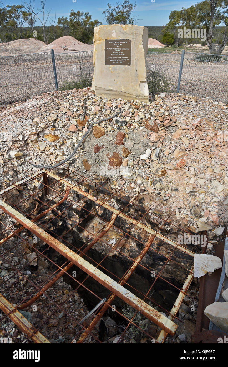 mc donalds 6 mile mine shaft, the first in lightning ridge overlooking ...