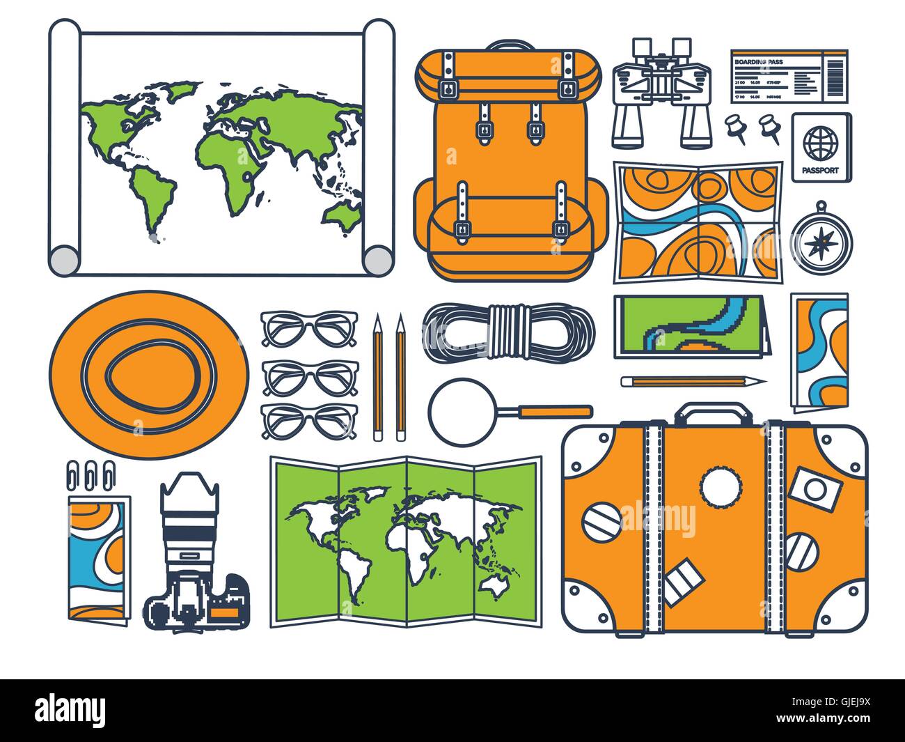 Route stickers Stock Vector Images - Alamy