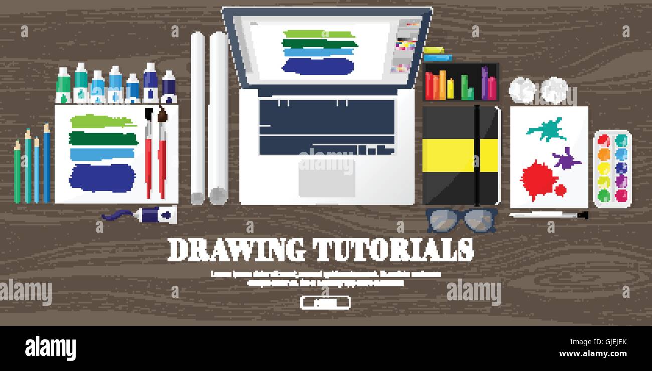 Graphic web design. Drawing and painting. Development. Illustration ...