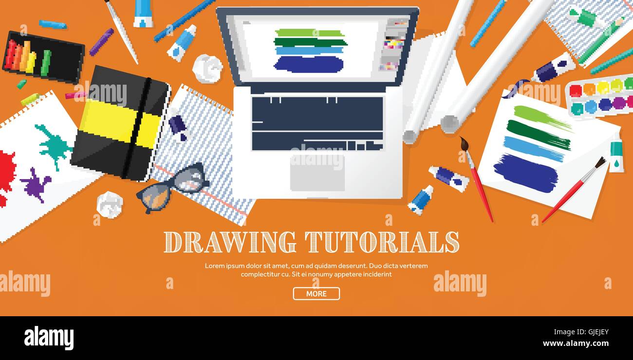 Graphic web design. Drawing and painting. Development. Illustration ...