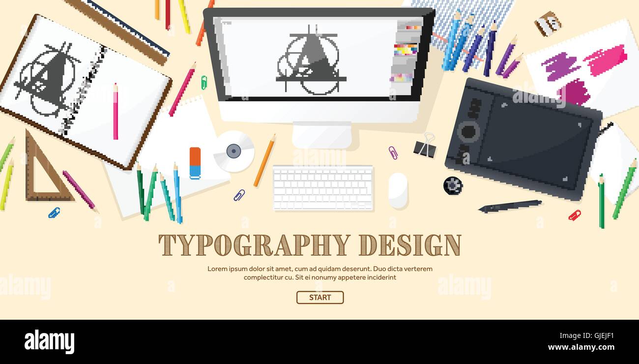 Graphic web design. Drawing and painting. Development. Illustration ...