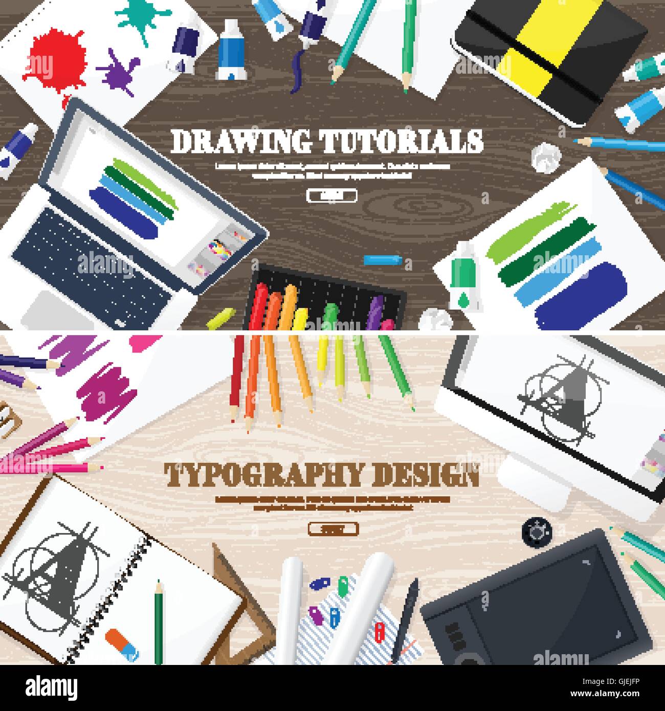 Graphic web design. Drawing and painting. Development. Illustration ...