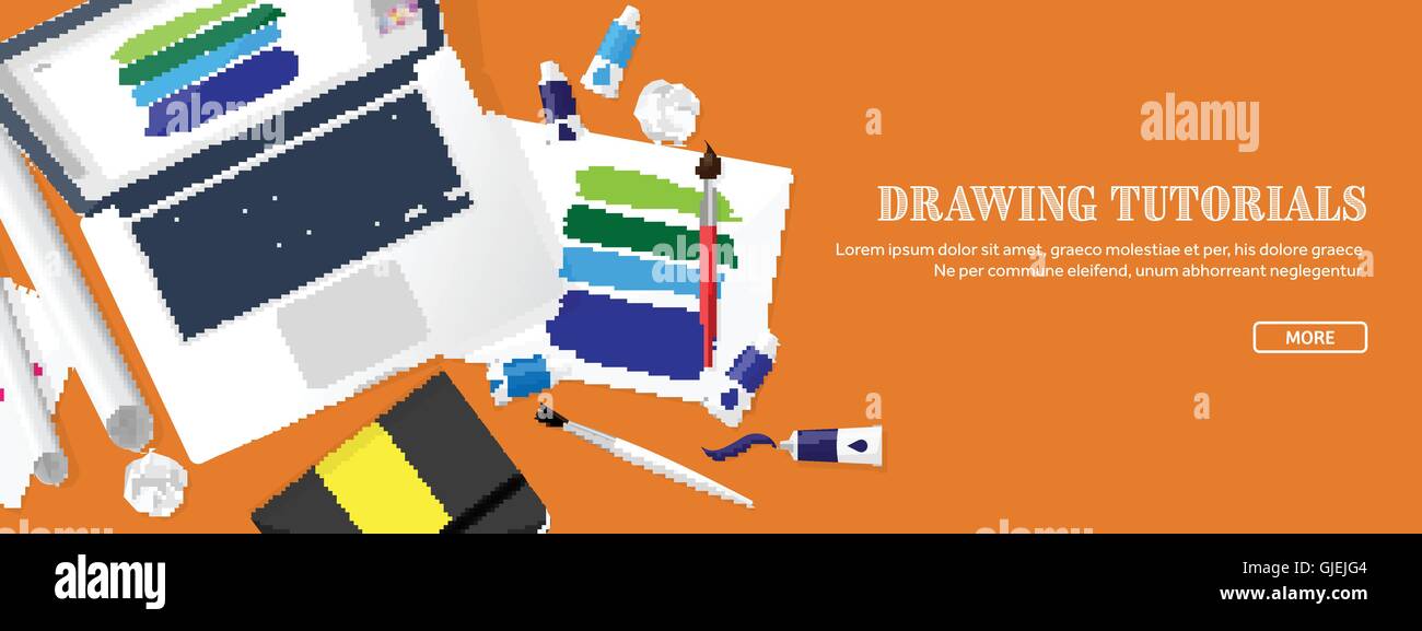 Graphic web design. Drawing and painting. Development. Illustration ...