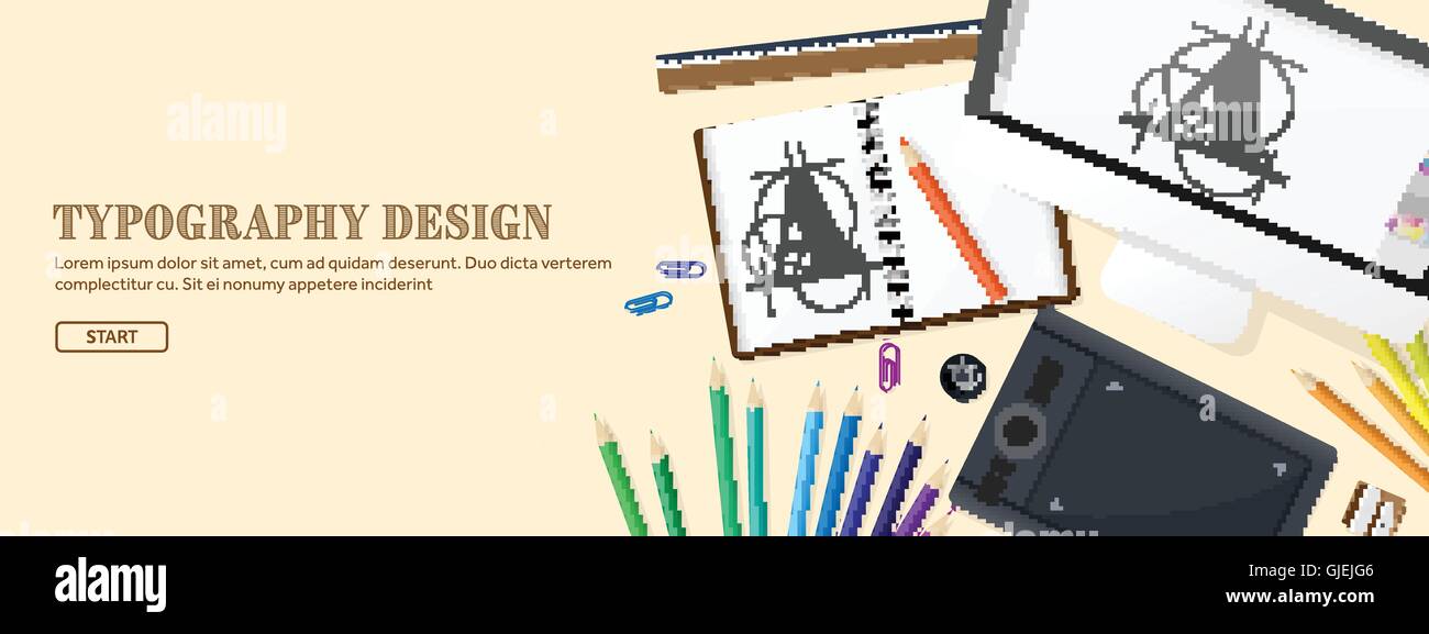 Graphic web design. Drawing and painting. Development. Illustration ...
