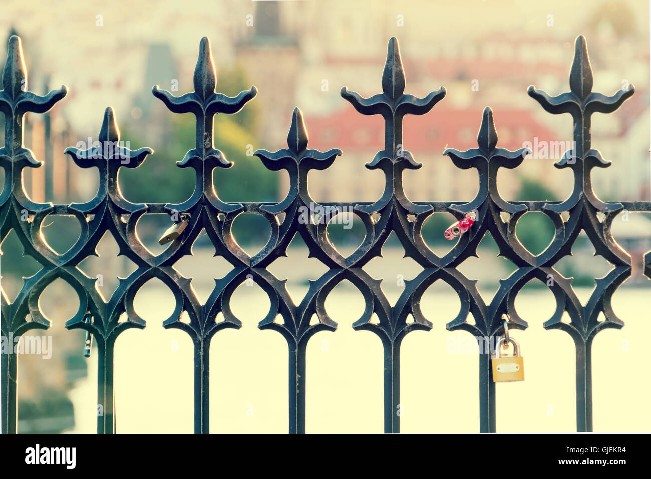 Decorative forged fence hi-res stock photography and images - Alamy