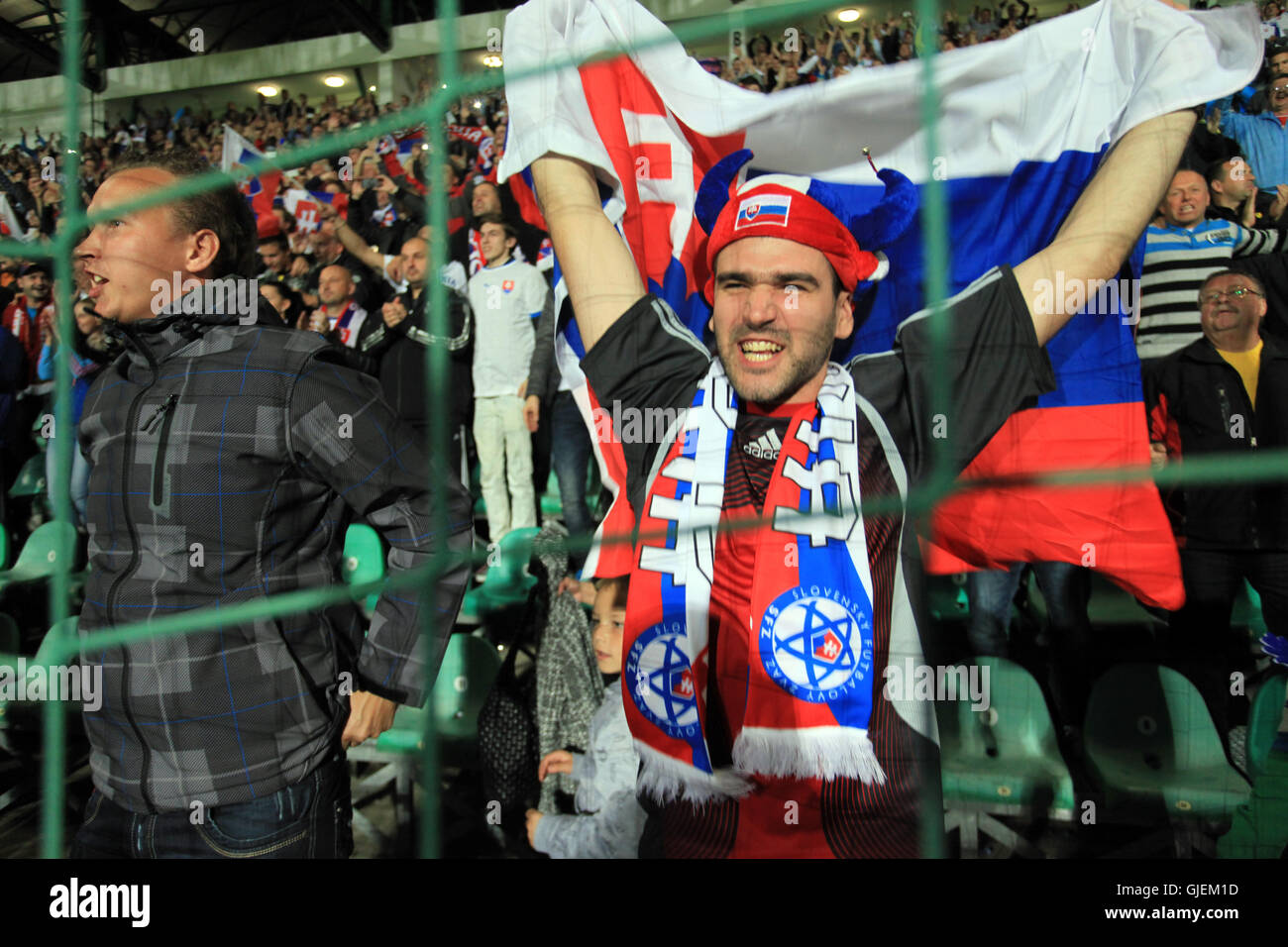 Slovakia football fans hi-res stock photography and images - Alamy