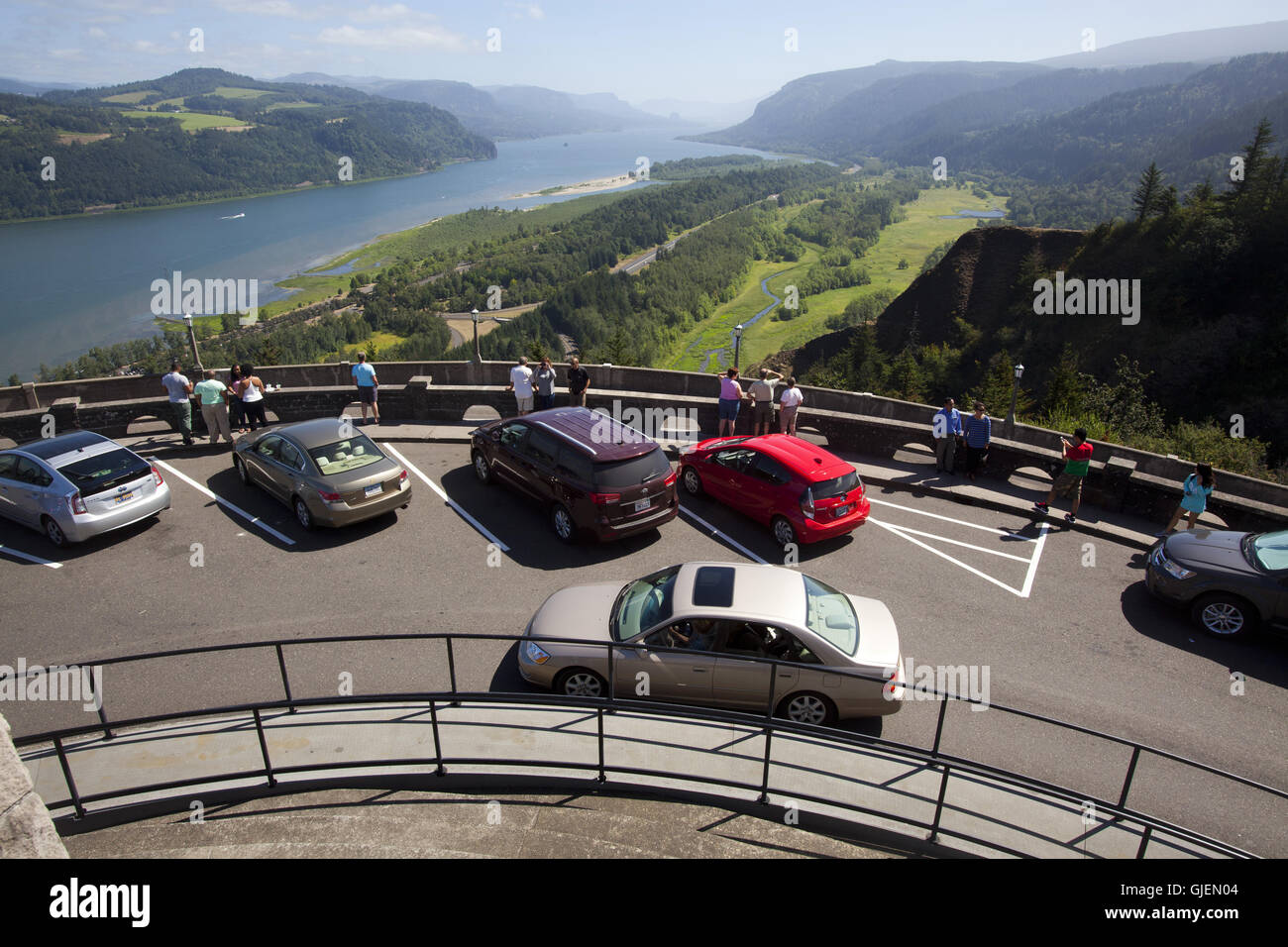 View from Vista House, Historic Columbia River Highway, Oregon, USA ...
