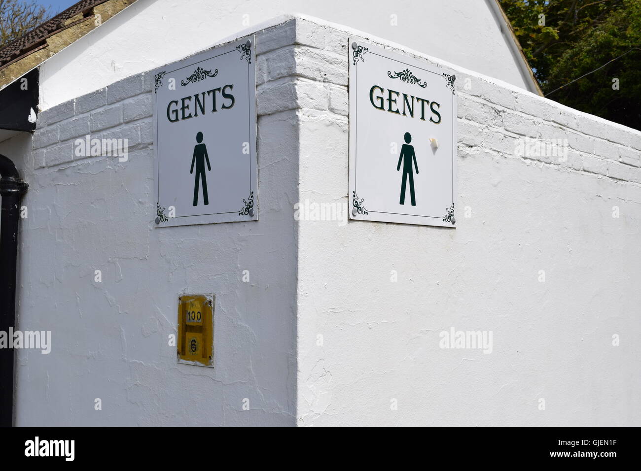 Gents Toilet Sign Stock Photo - Alamy