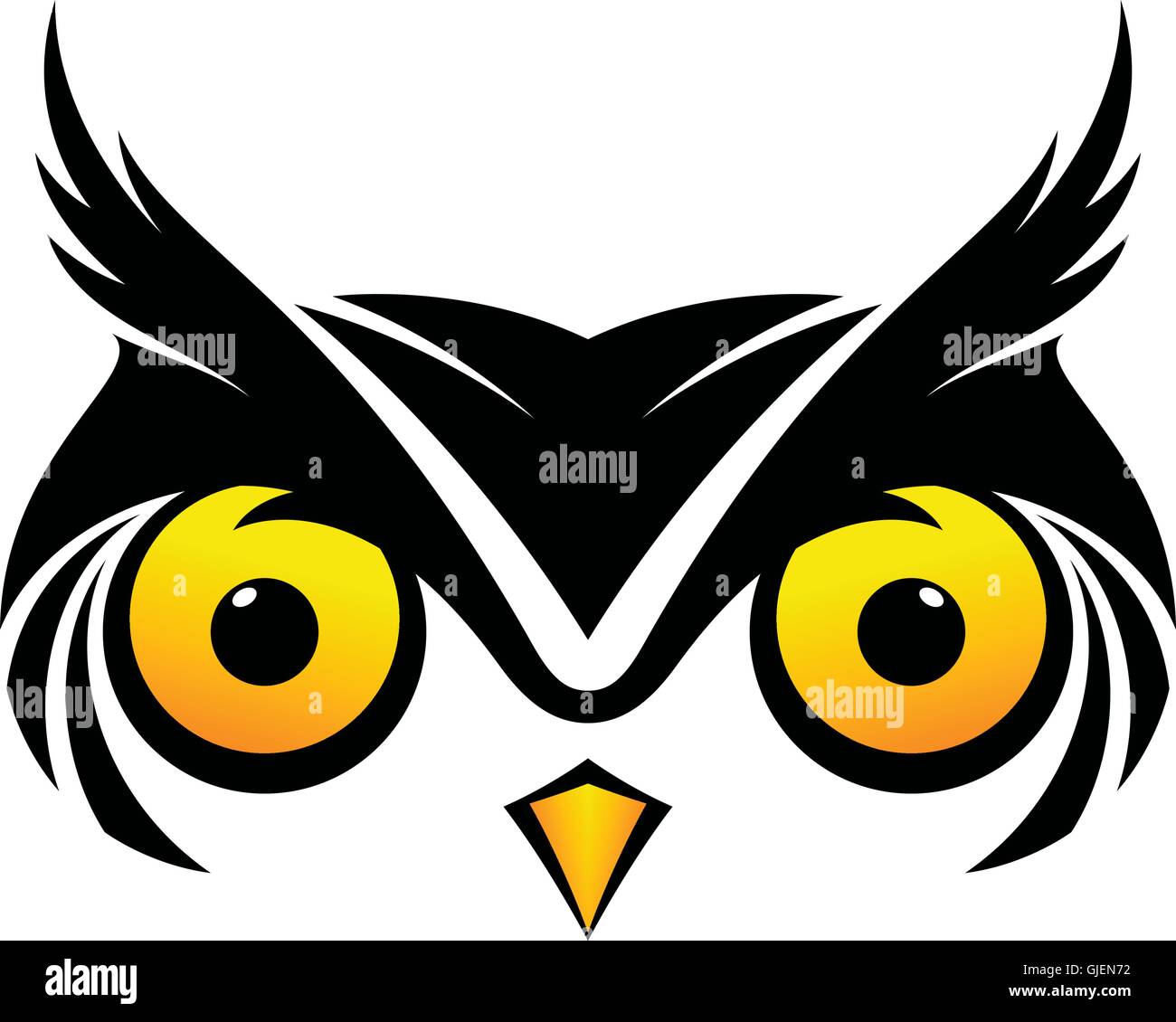 Black owl symbol cool vector logo Stock Vector Image & Art - Alamy