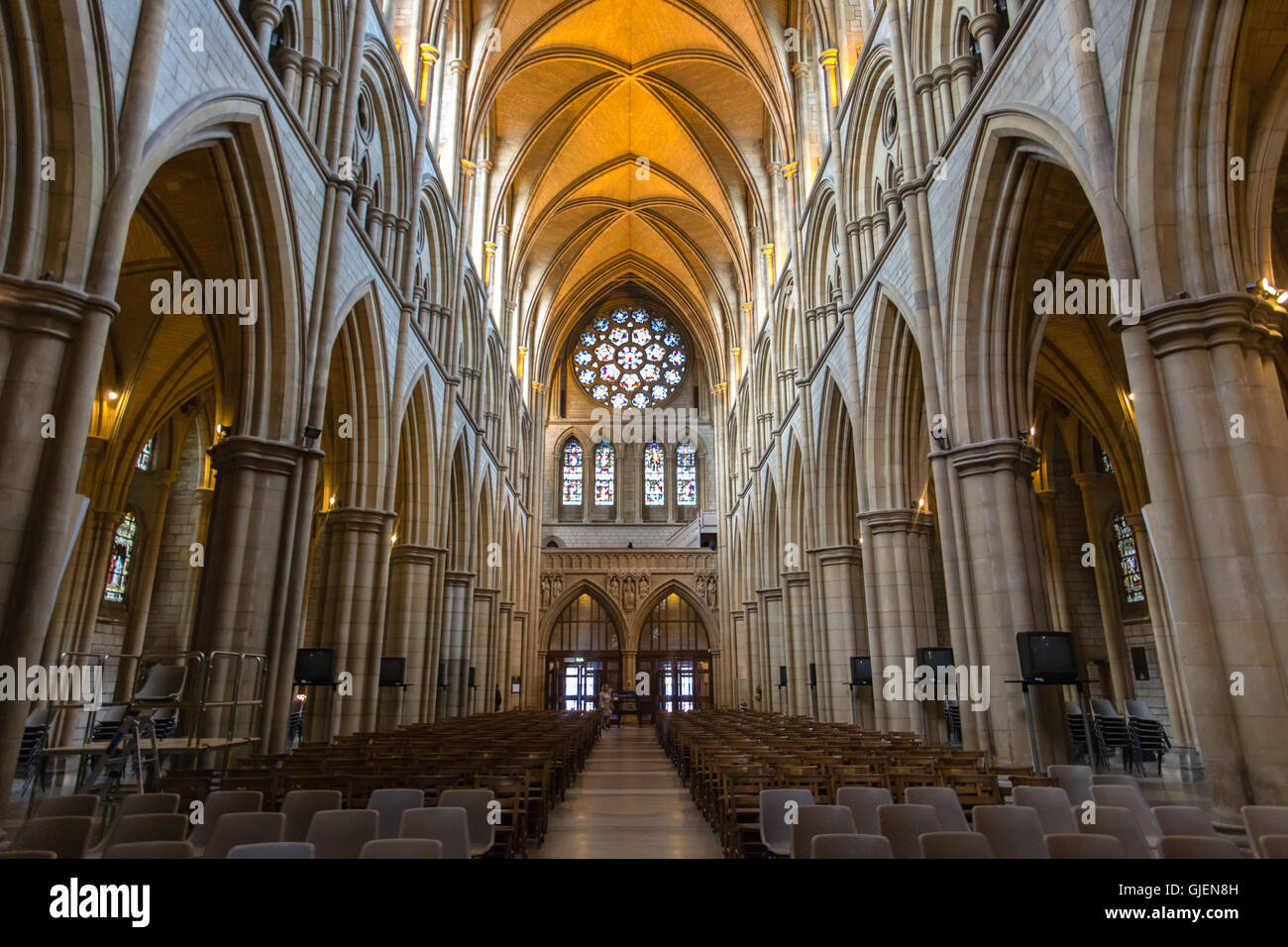 Truro Cathedral interior in Cornwall Stock Photo - Alamy