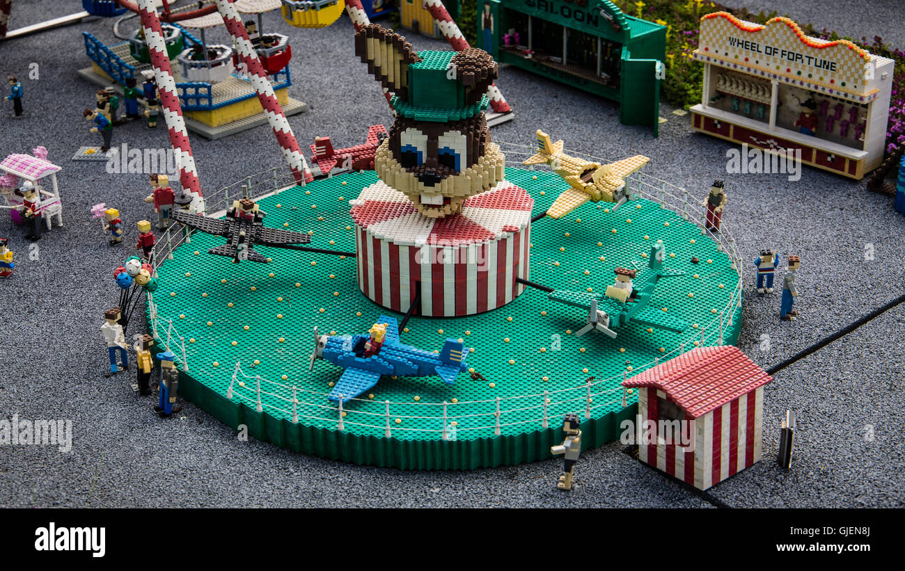 Lego funfair at Legoland Windsor, UK Stock Photo - Alamy