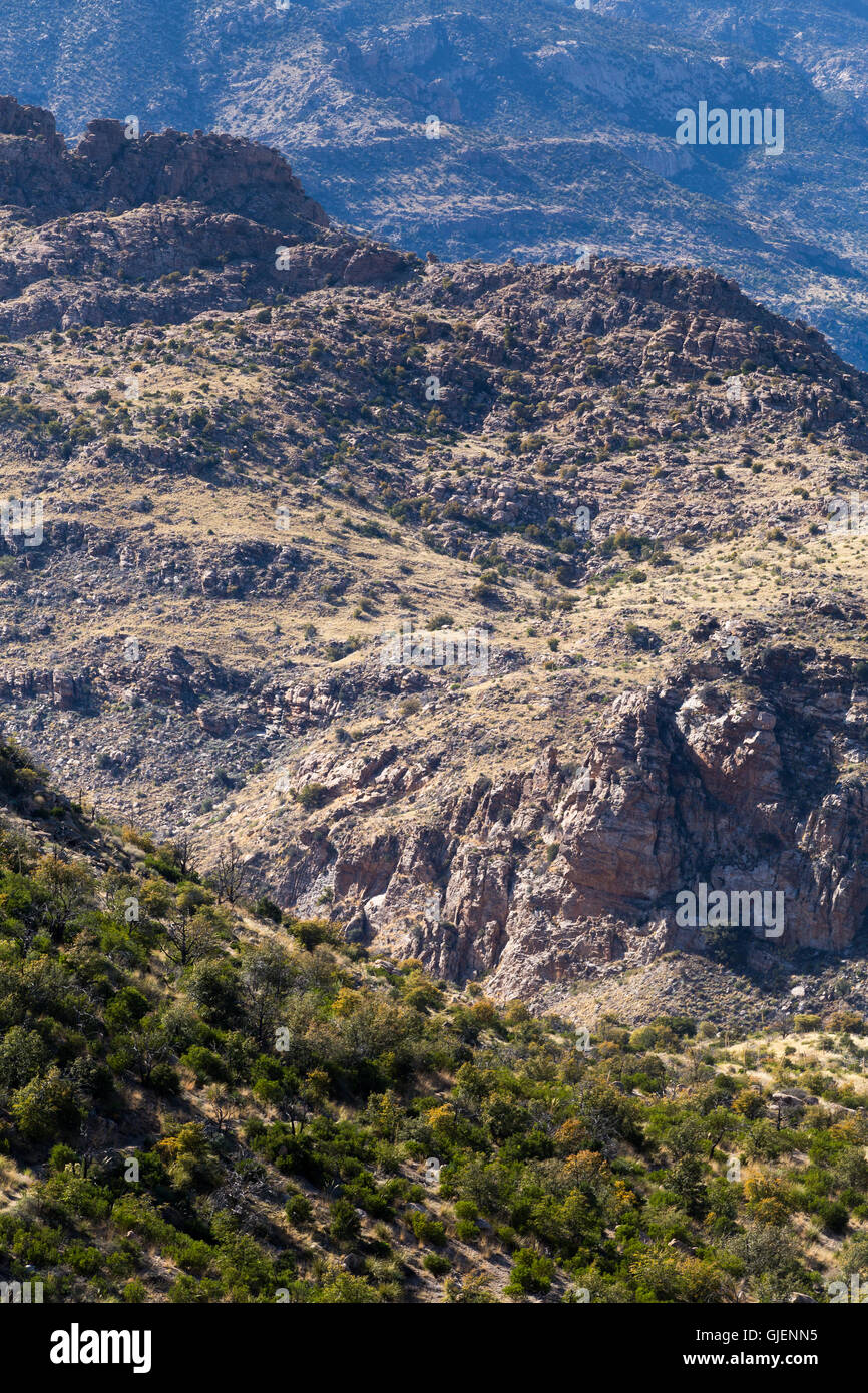 A vast network of hills and canyons around Sycamore Canyon in the Santa ...