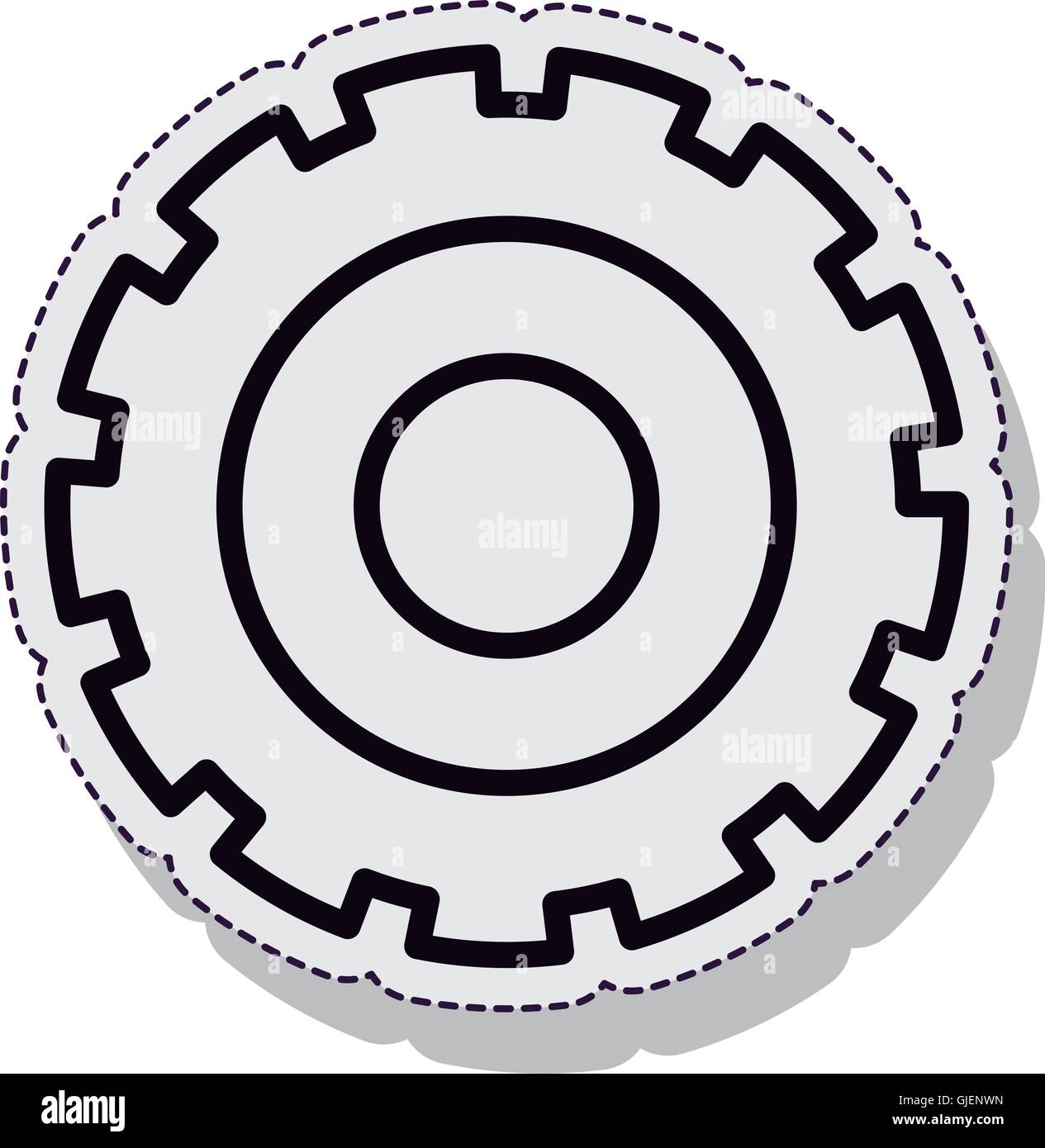 gear setup isolated icon Stock Vector Image & Art - Alamy