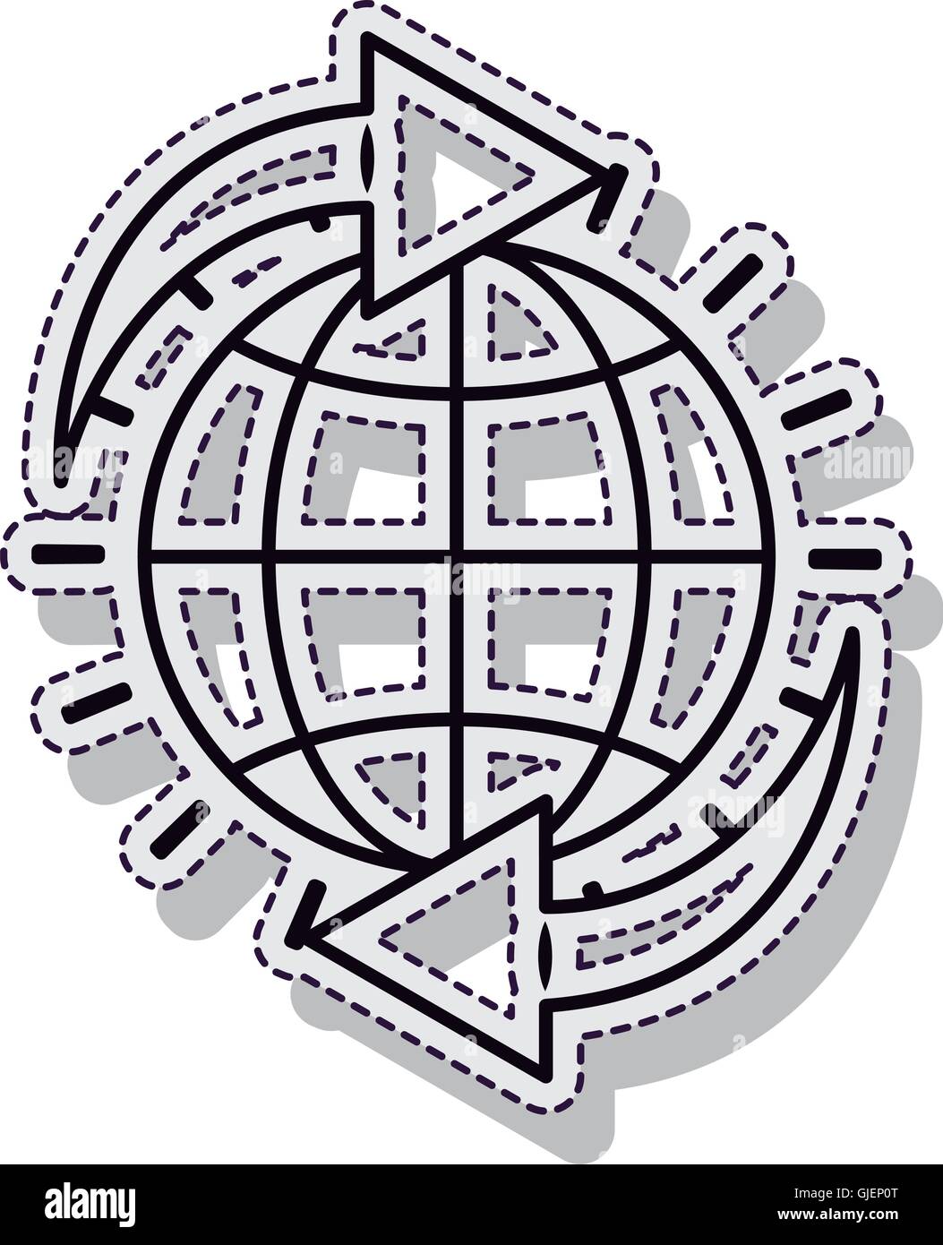 planet earth sphere isolated icon Stock Vector Image & Art - Alamy