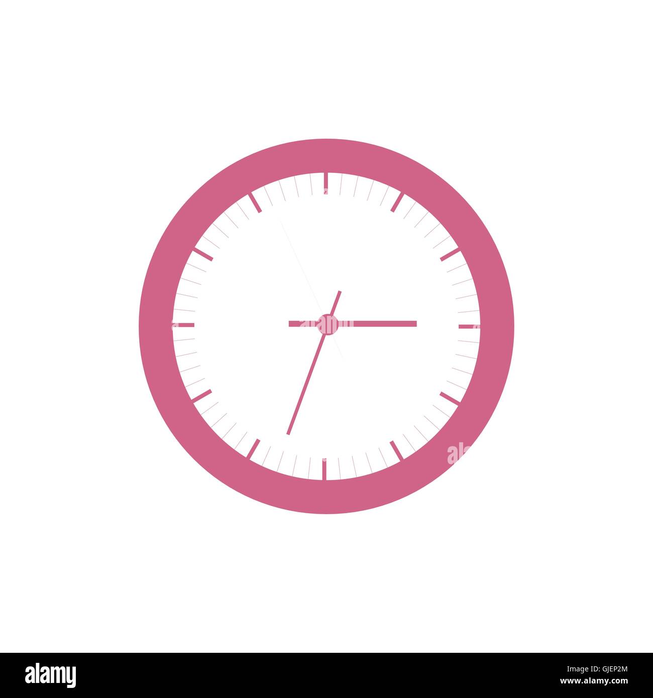 Stylized icon of colored clock on a white background Stock Vector Image ...