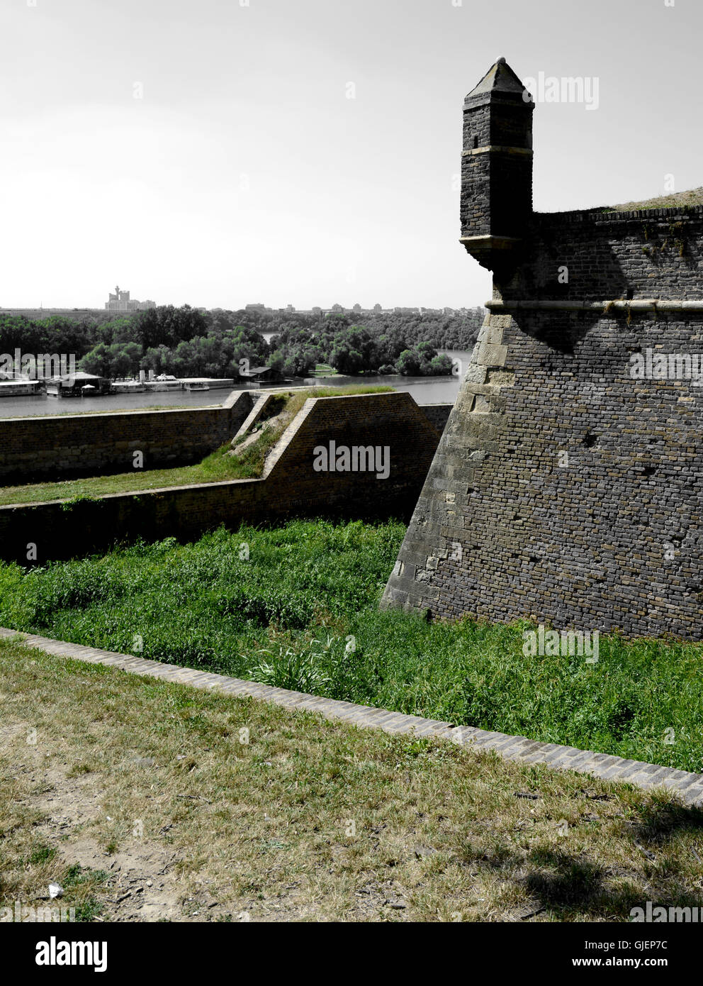 BELGRADE, SERBIA - AUGUST 15, 2016: Architecture details of Kalemegdan ...