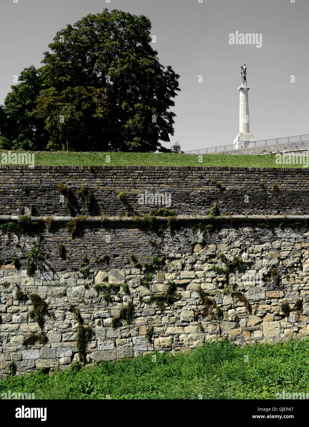 BELGRADE, SERBIA - AUGUST 15, 2016: Architecture details of Kalemegdan ...