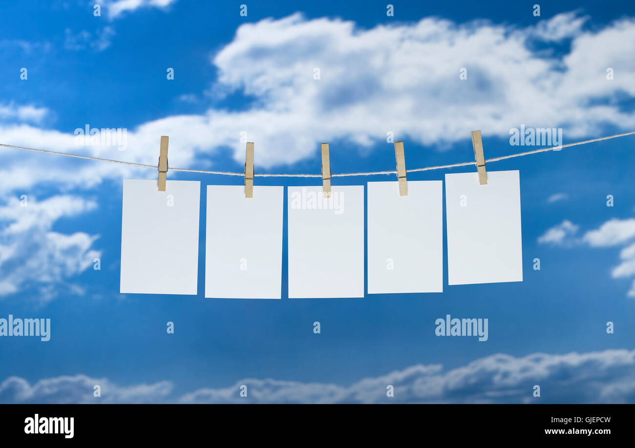 Empty washing line hi-res stock photography and images - Alamy