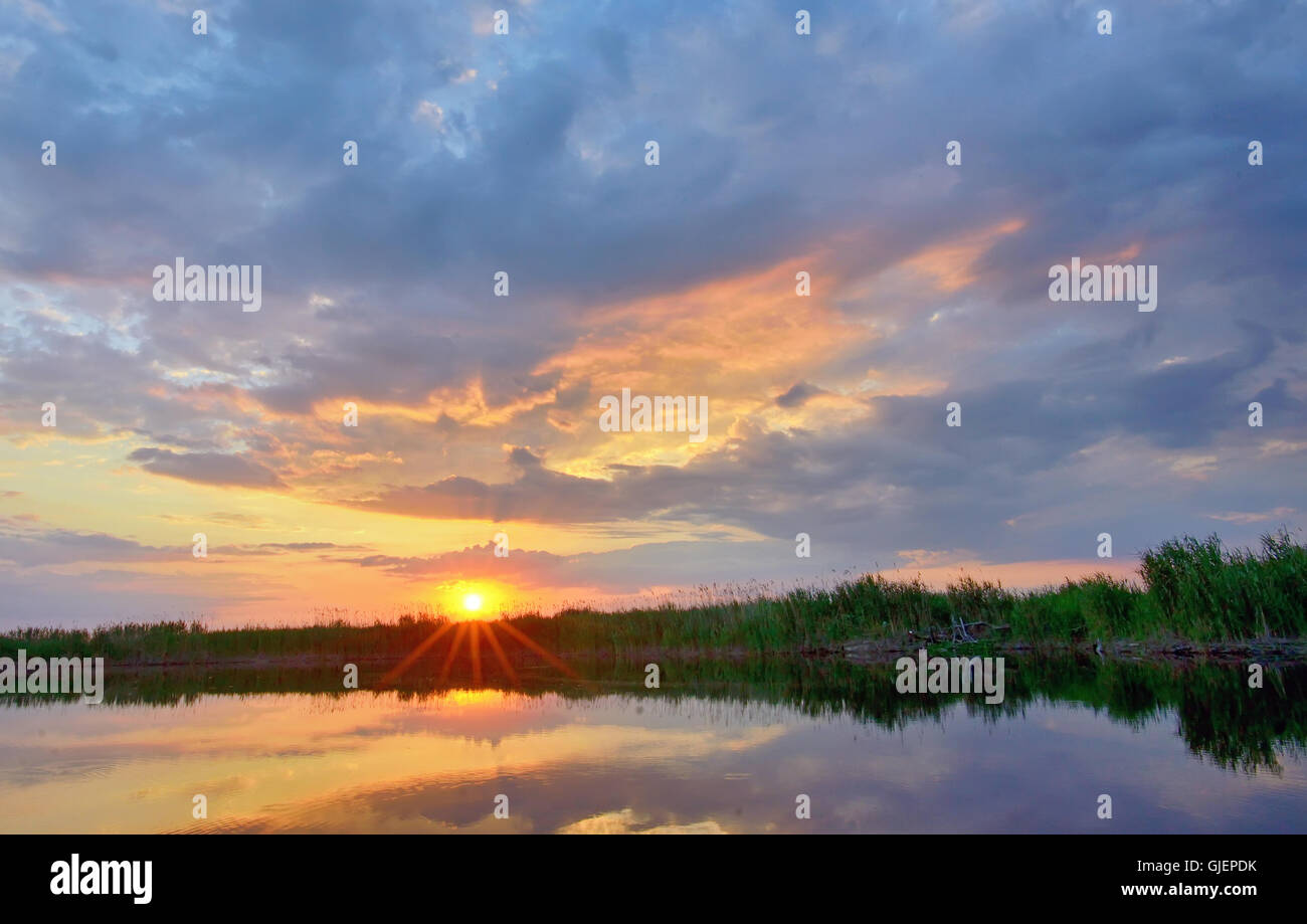 Danube delta in romania landscape hi-res stock photography and images ...