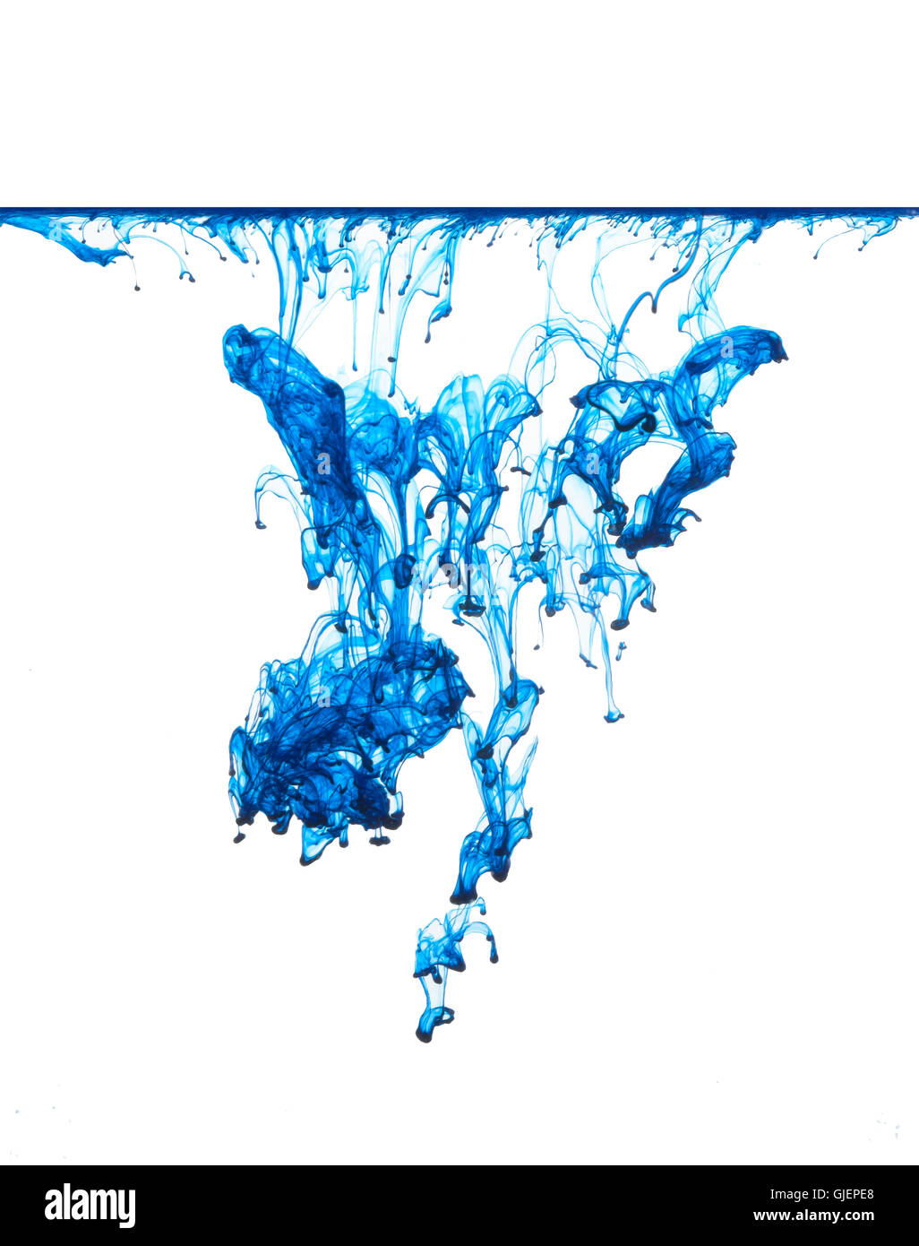 Blue ink abstract liquid hi-res stock photography and images - Alamy