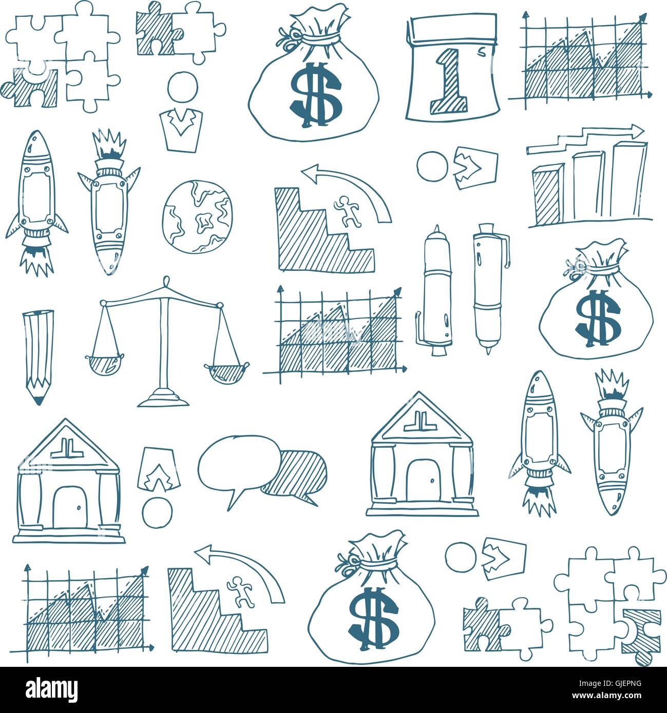 Doodle of stock business symbol Stock Vector Image & Art - Alamy